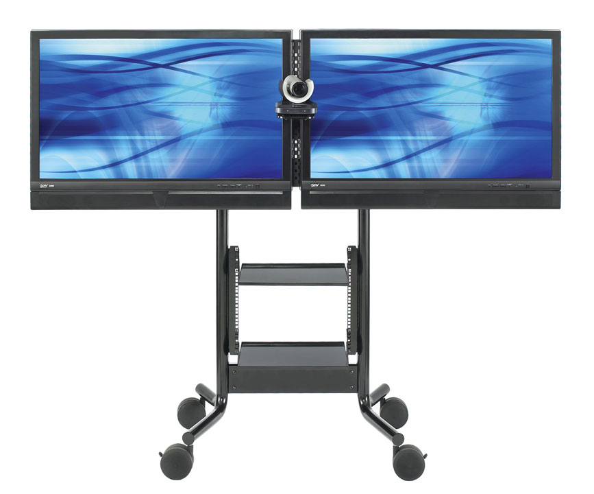Video Conference Cart - (2) TV Mounting Brackets | Displays2Go