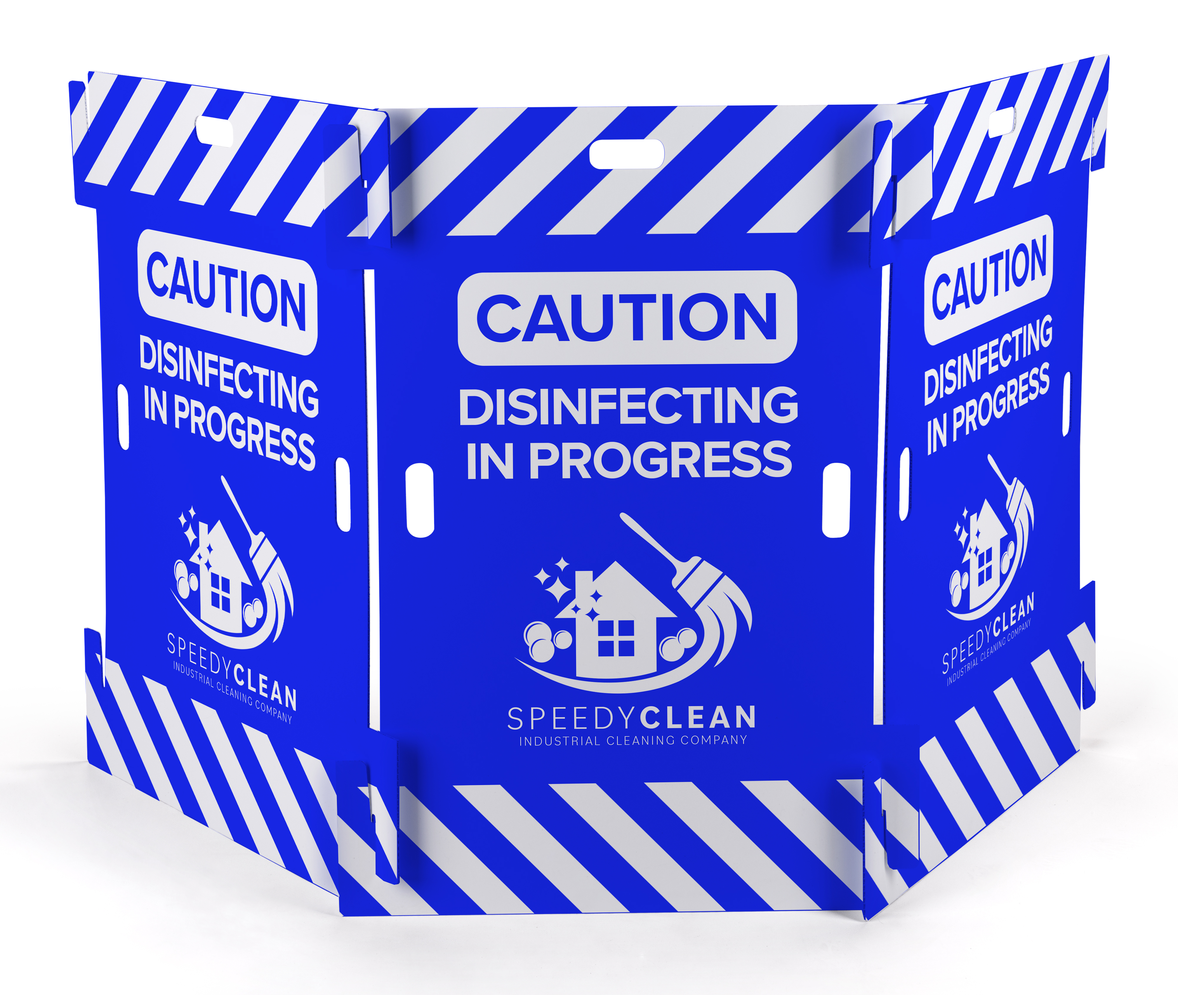 Portable Safety Barrier| Three Interlocking Bubble-X™ Panels | Displays2Go