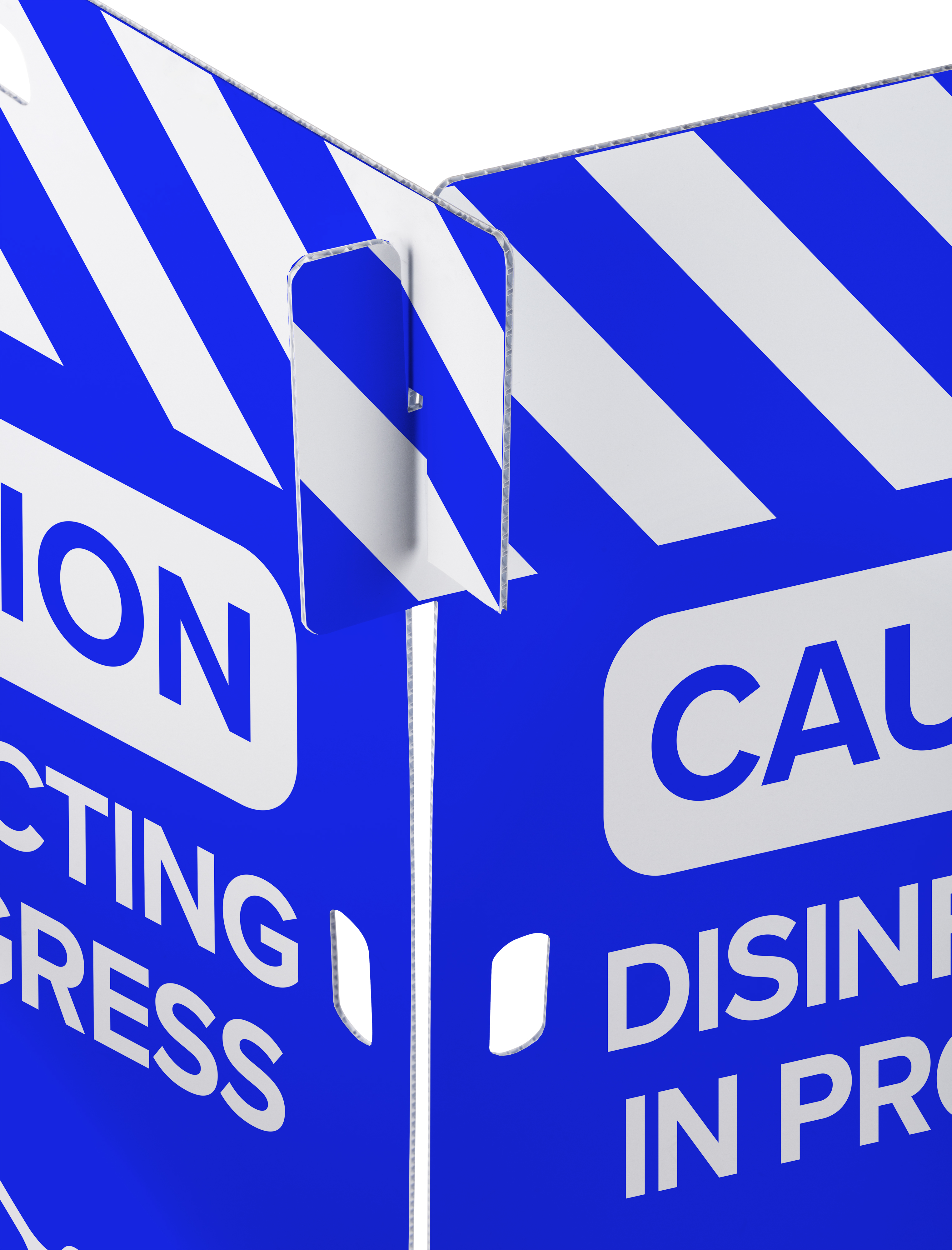 Portable Safety Barrier| Three Interlocking Bubble-X™ Panels | Displays2Go