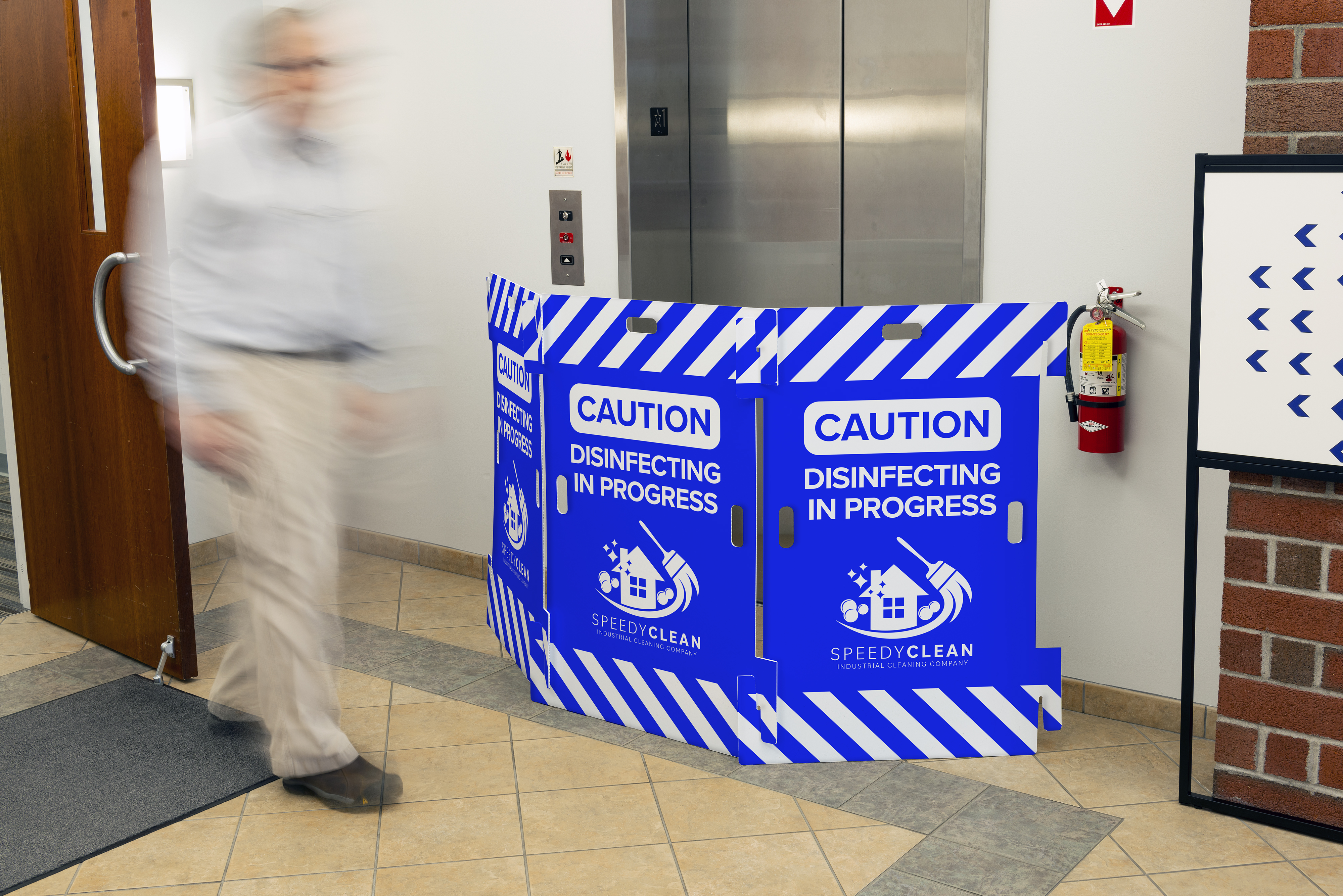Portable Safety Barrier| Three Interlocking Bubble-X™ Panels | Displays2Go
