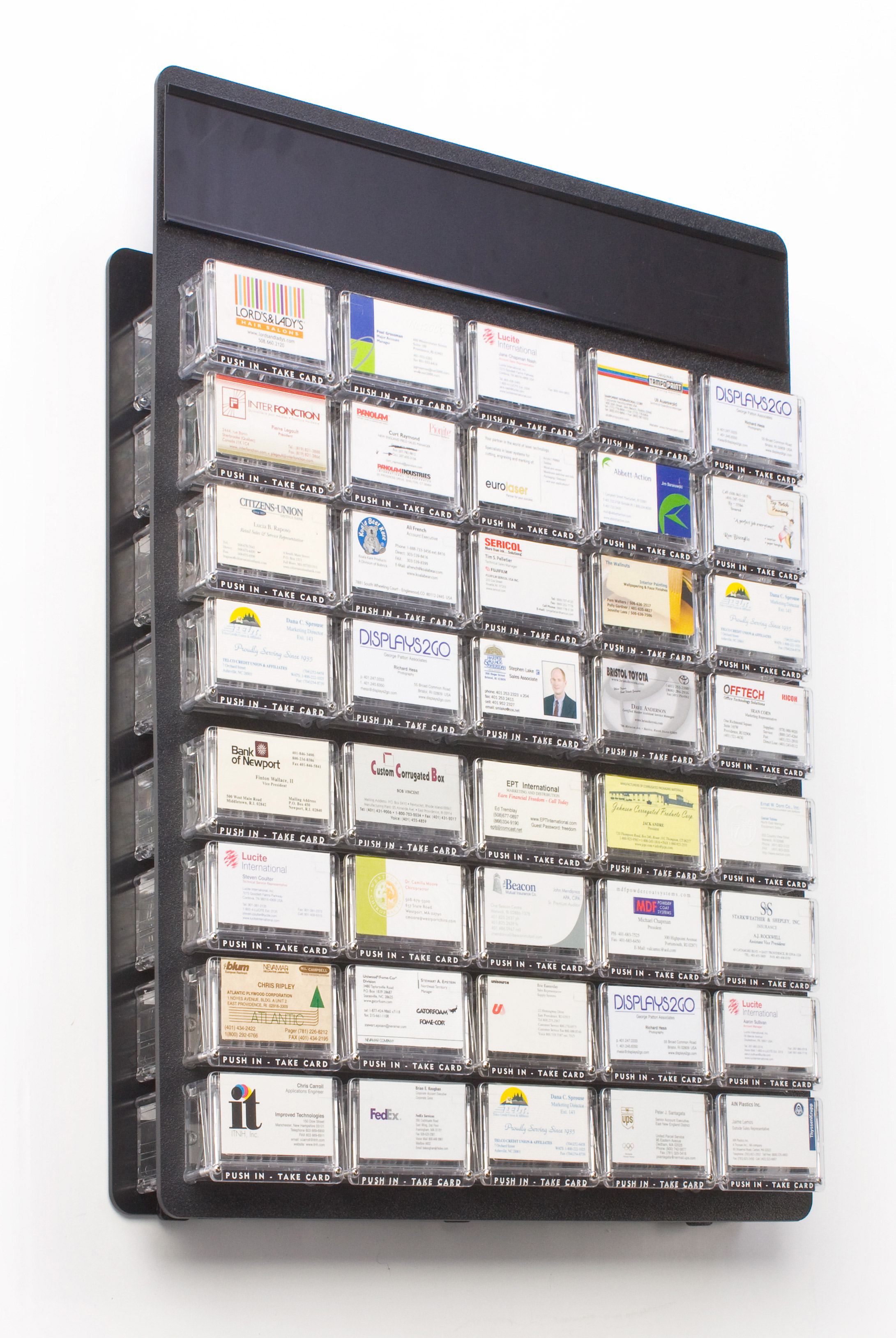These Business Card Dispensers Have 40 Separate Pockets! Wall-Mounted ...