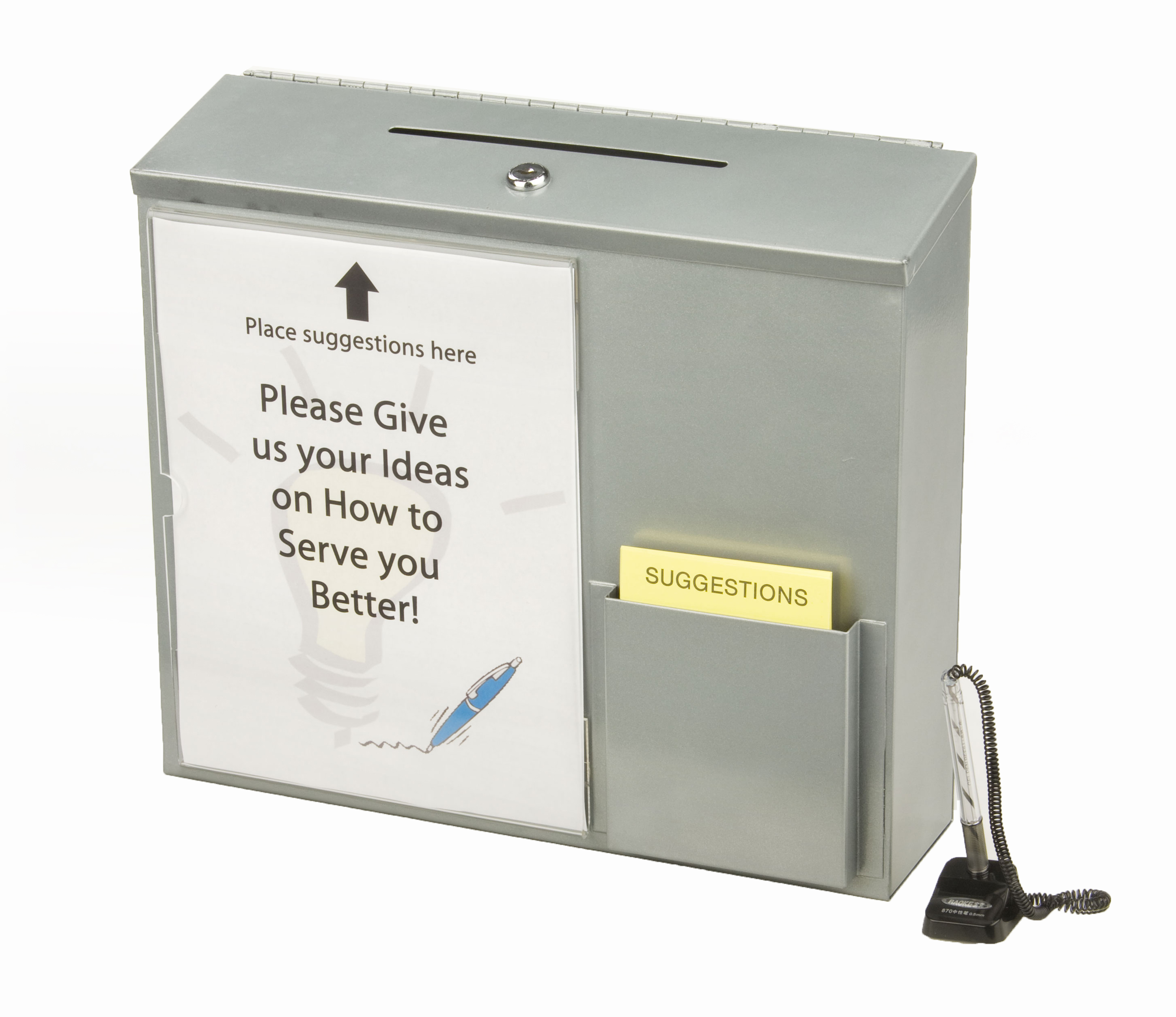 Competition Entry Box | Wall Mount w/ Front Pocket | Displays2Go