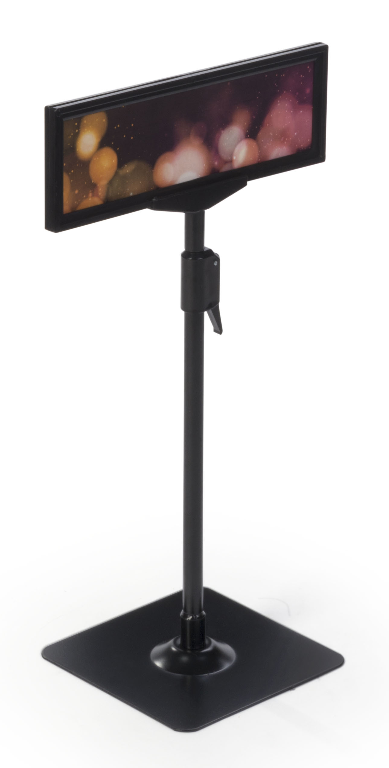 3.5" x 11" Counter Graphic Stand | Non-Glare PVC Lens | Displays2Go