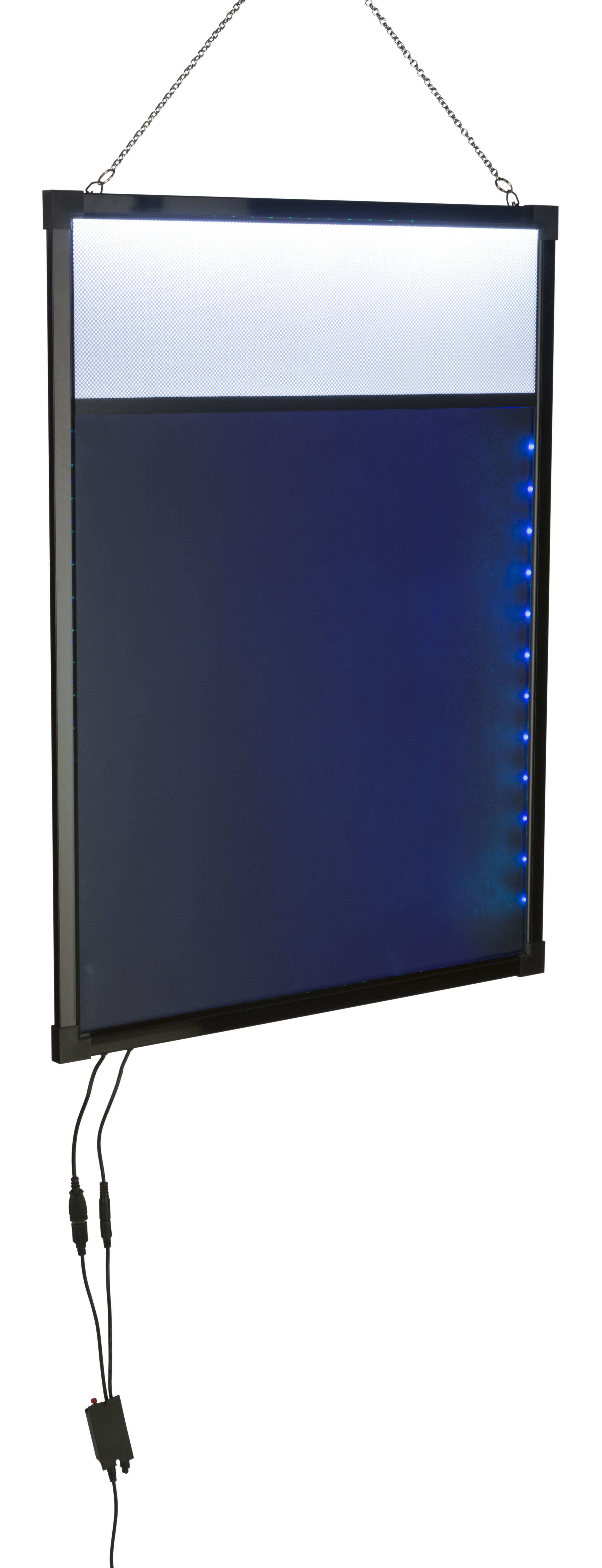 LED Blackboard with Header | Scratch Resistant Glass Surface | Displays2Go