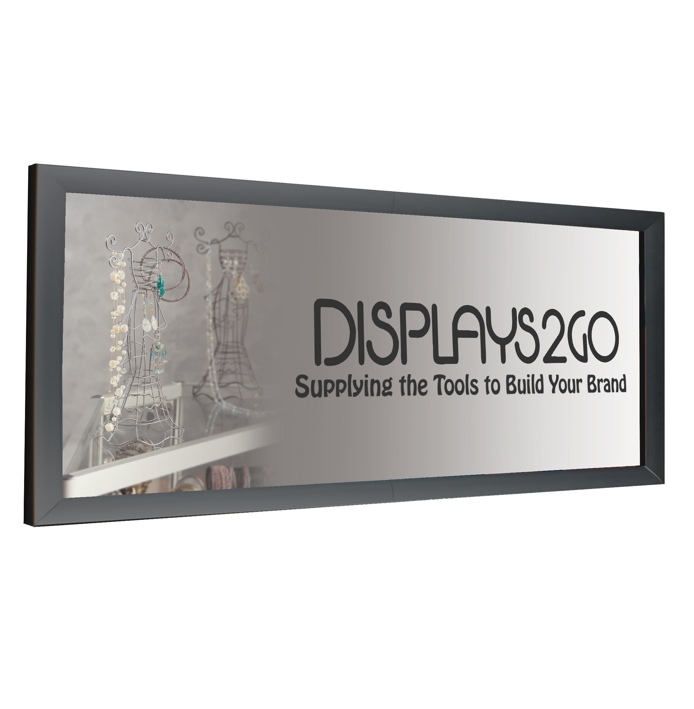 4' x 7' Black Banner Stretching Frame | Wall Mounting | Displays2Go