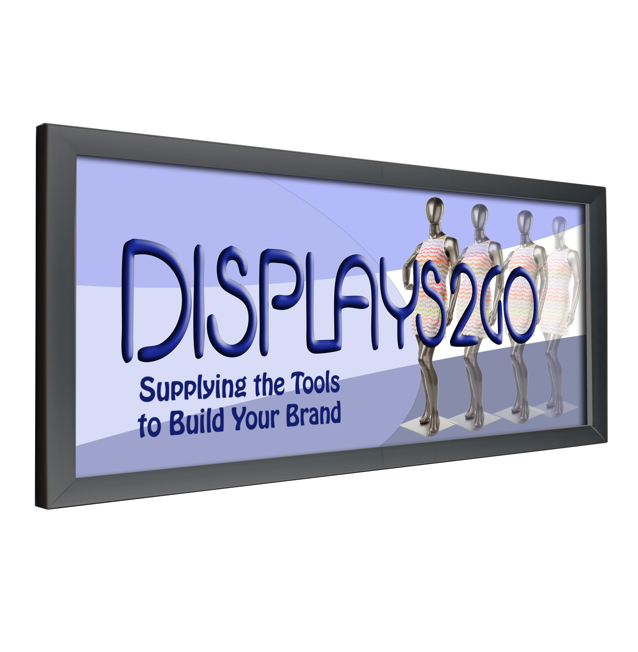 4' x 8' Black Banner Stretching Frame | Outdoor or Indoor | Displays2Go