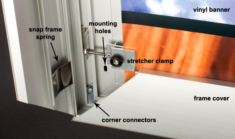 18' x 24' Banner Grip Frame | Displays2Go