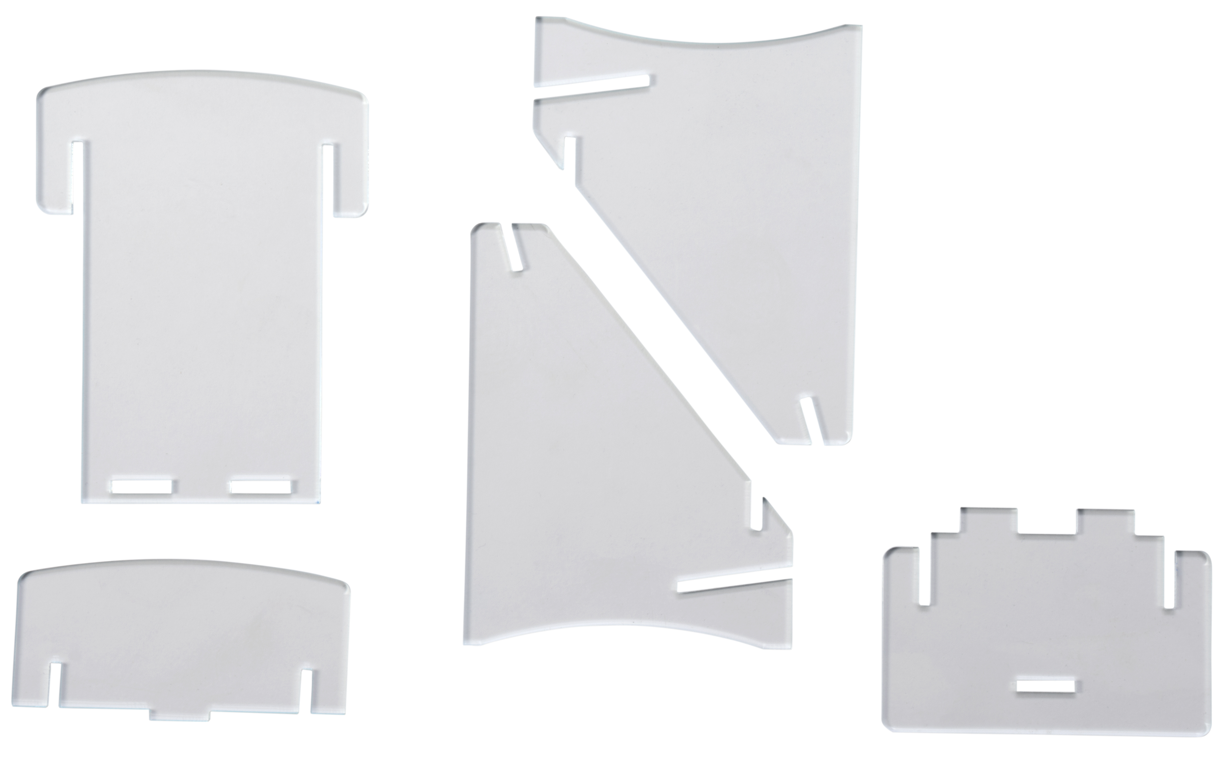 Clear Acrylic Brochure Tray | 4” Wide Pocket | Displays2Go