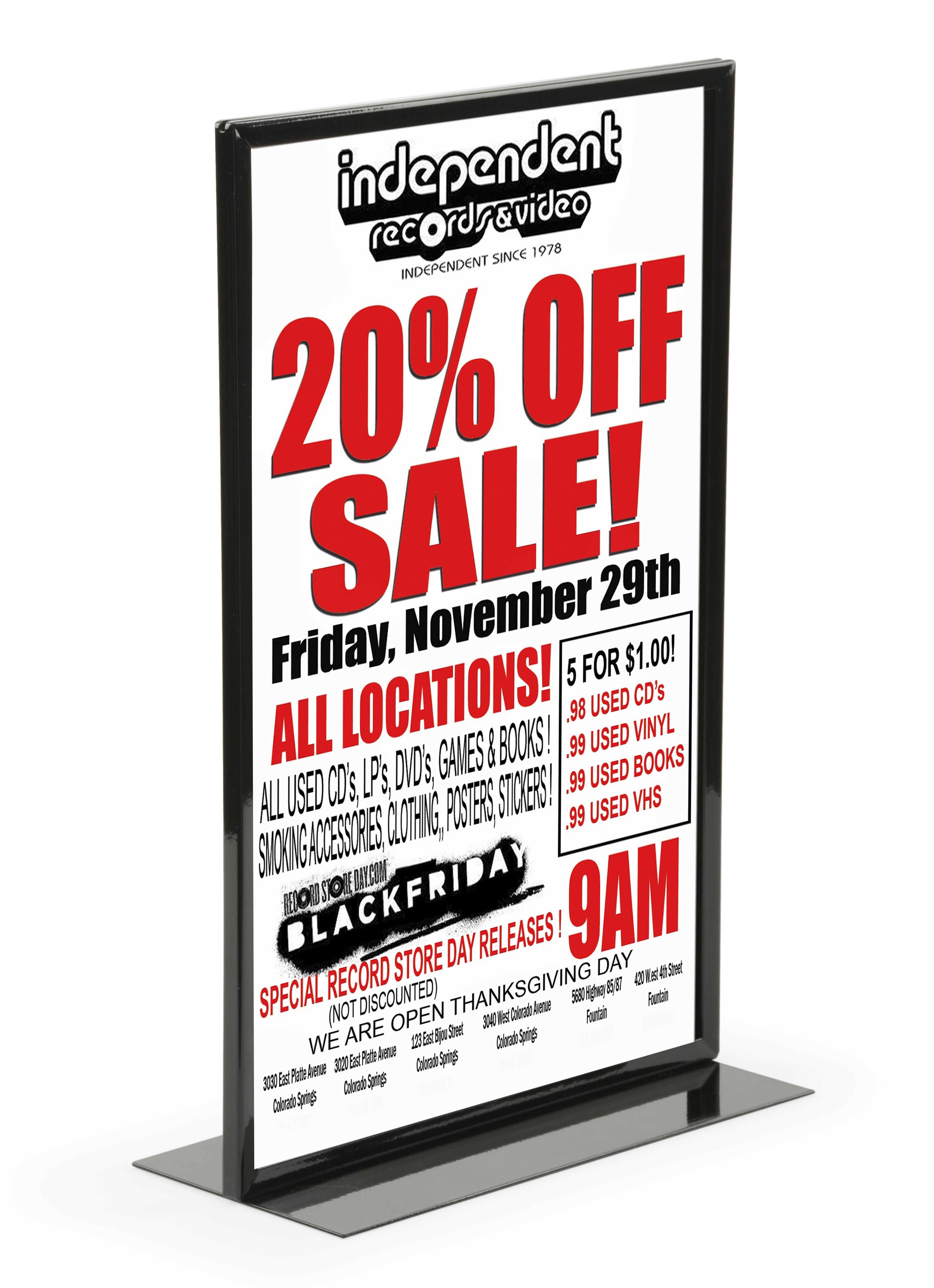 Vertical 11 X 17 Sign Holder | Displays2Go