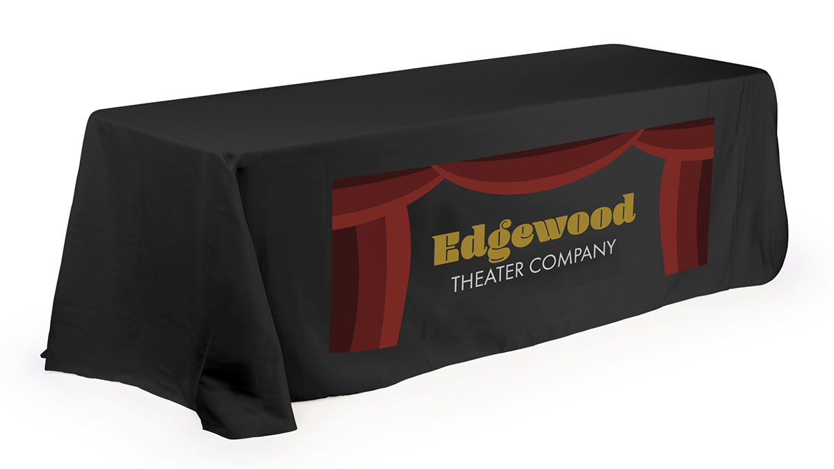 Table Cover With Logo For Booths Additional Styles, Colors & Sizes ...