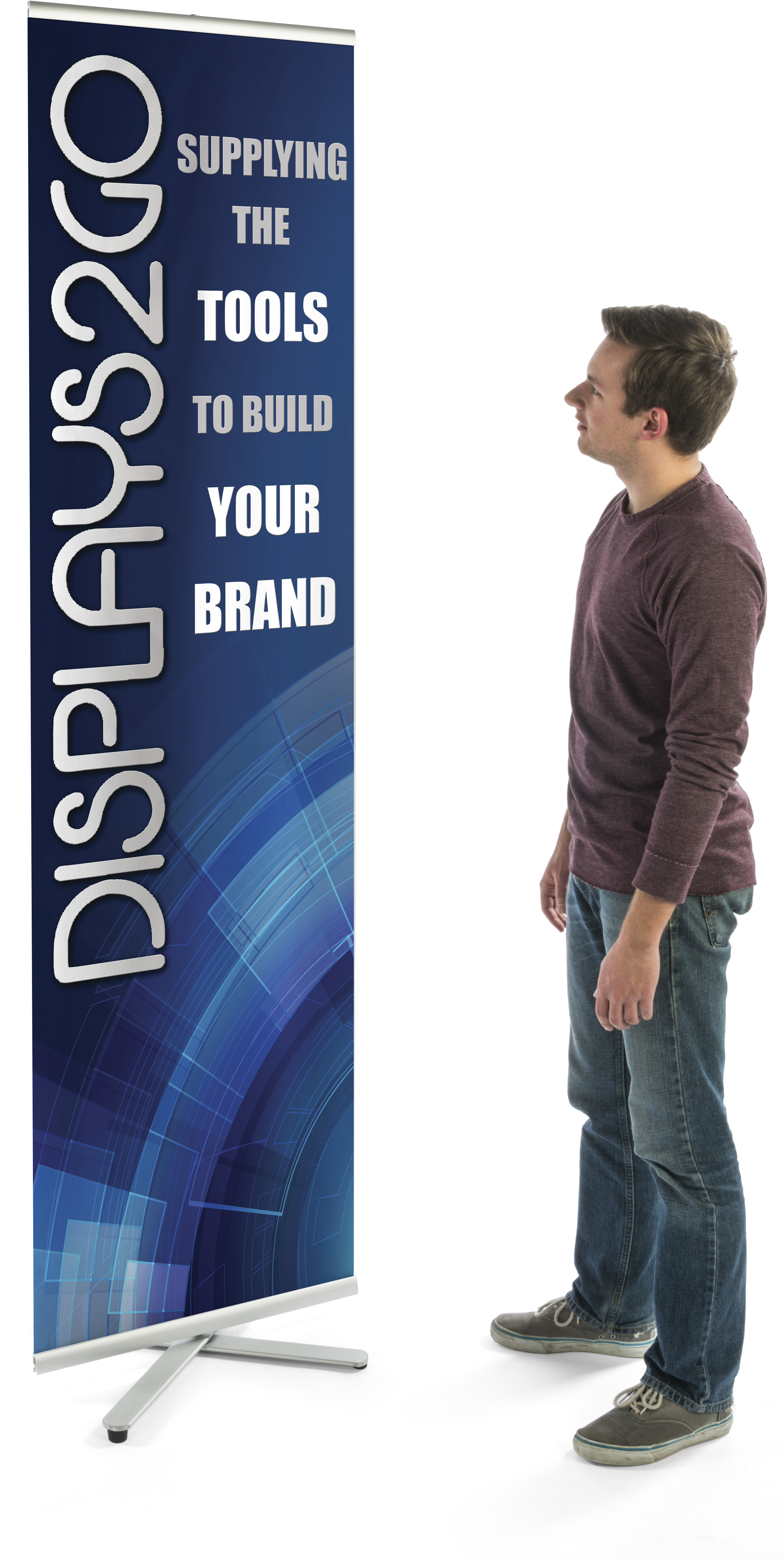 Portable Banner Stand with Custom Graphics | Height Adjustable ...