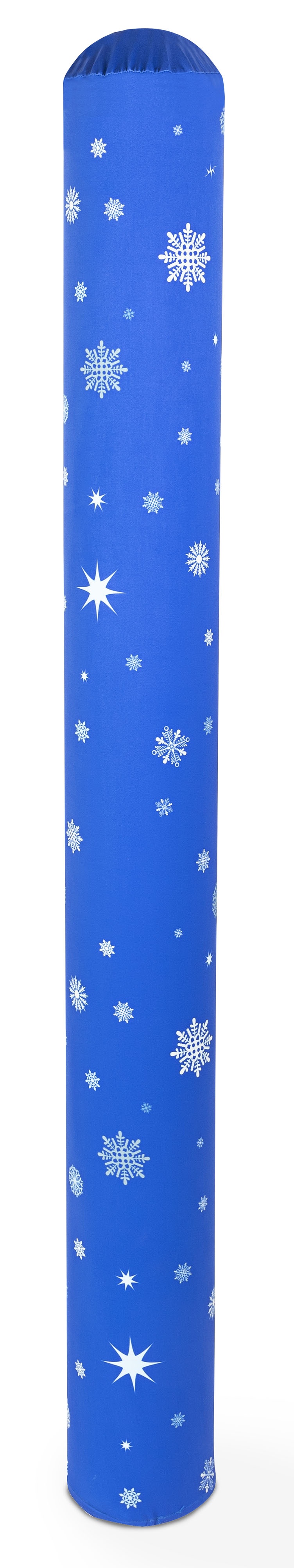Snowflake Pattern Bollard Post Cover | Seasonal Outdoor Decor | Displays2Go