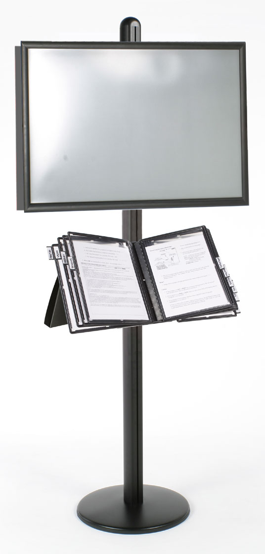 This 24x36 Sign Holder Stand with Organizer Has Short Shipping Lead ...