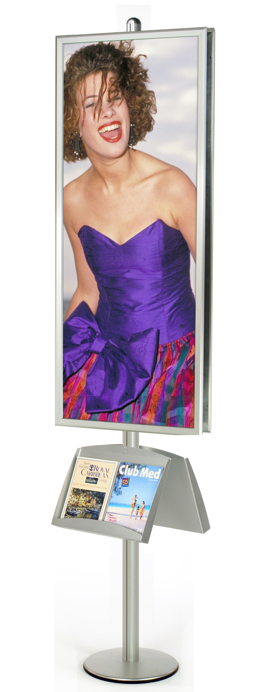 Sign Holder Stands with Leaflet Dispenser Pockets | Displays2Go