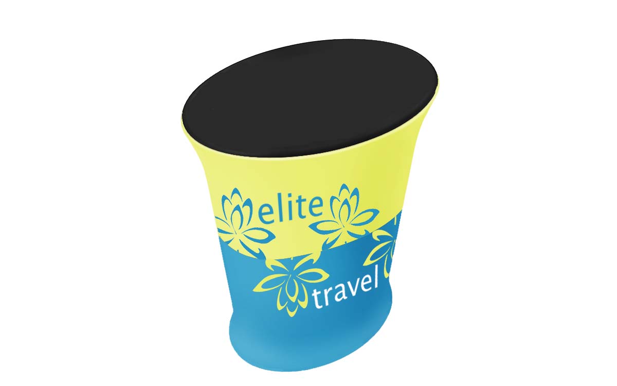 Promo Counter | Featuring Custom Stretch Wrap Graphics | Displays2Go