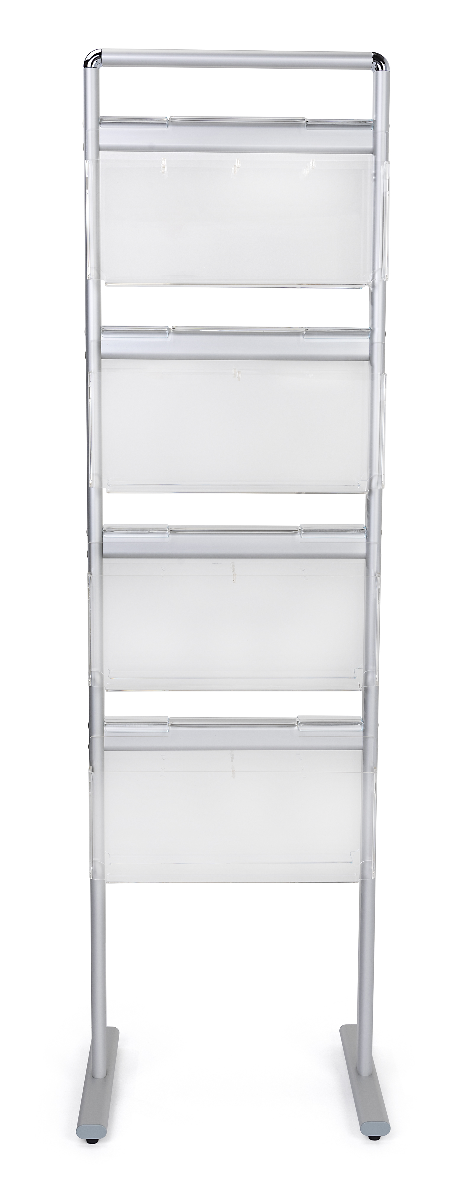Double-Sided Brochure Stand | Clear Acrylic Pocket Dividers | Displays2Go
