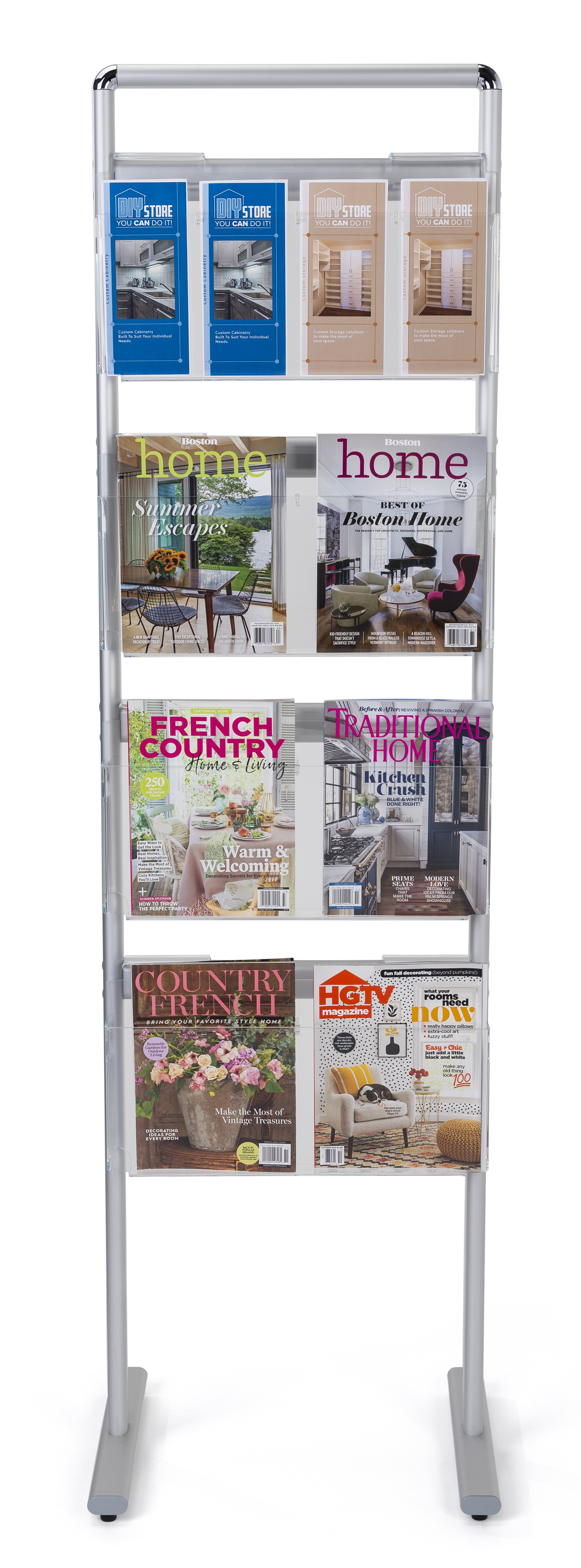 Brochure and Magazine Display Rack | Acrylic Pocket Dividers | Displays2Go