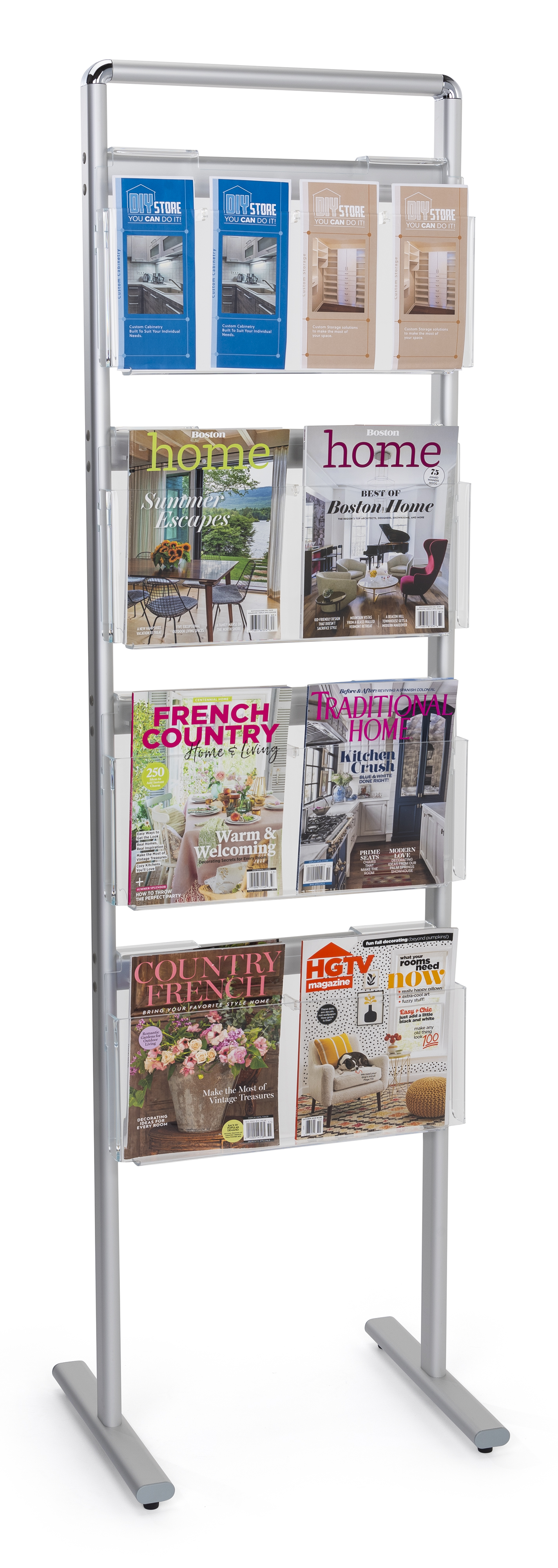 Brochure and Magazine Display Rack | Acrylic Pocket Dividers | Displays2Go