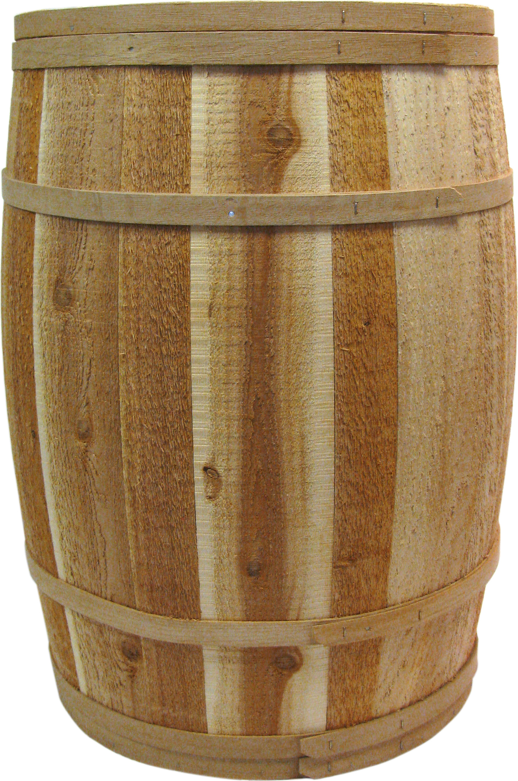 Barrel Display | Wooden False Bottom Bin | Displays2Go