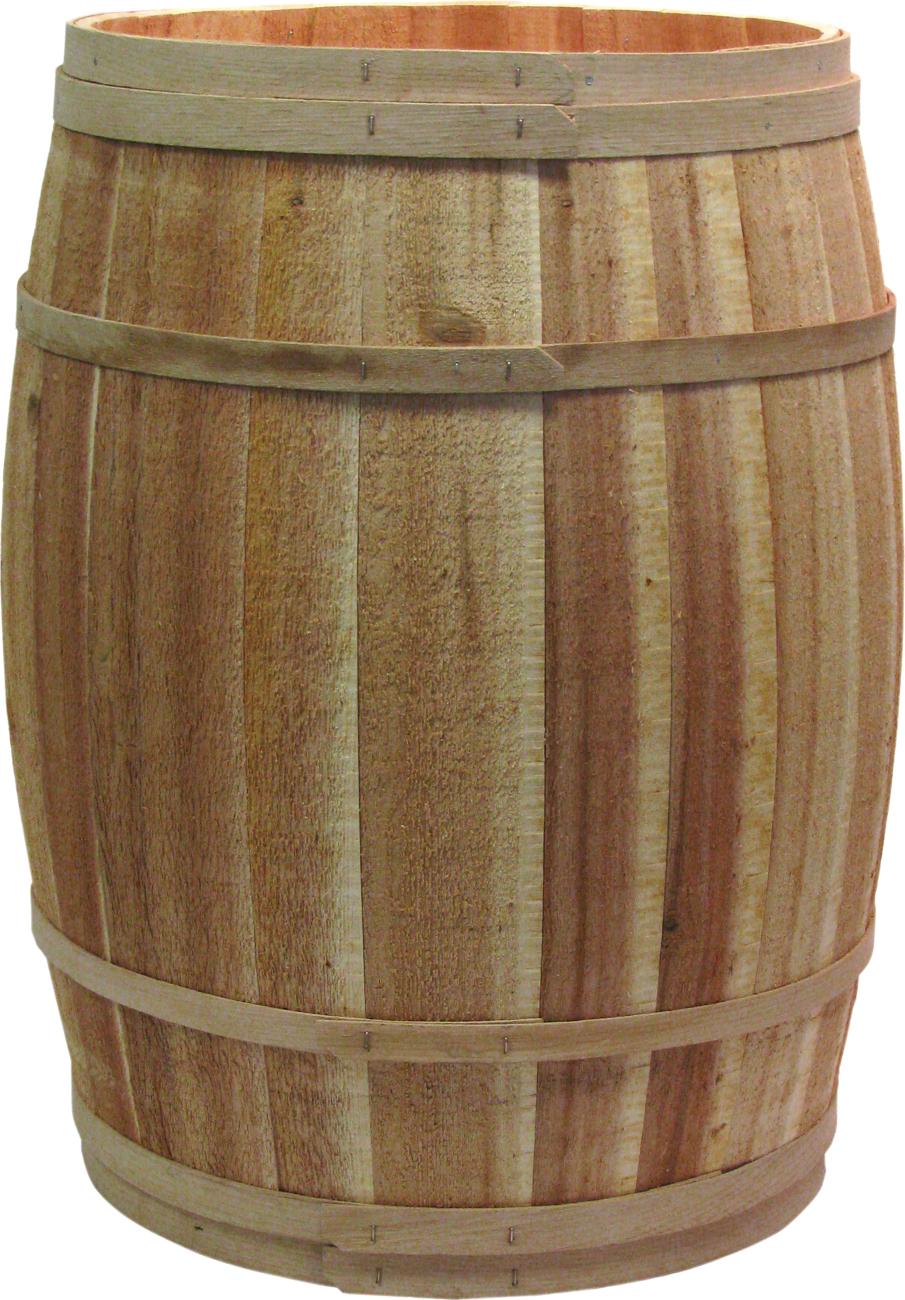 Barrel Display | Wooden False Bottom Bin | Displays2Go