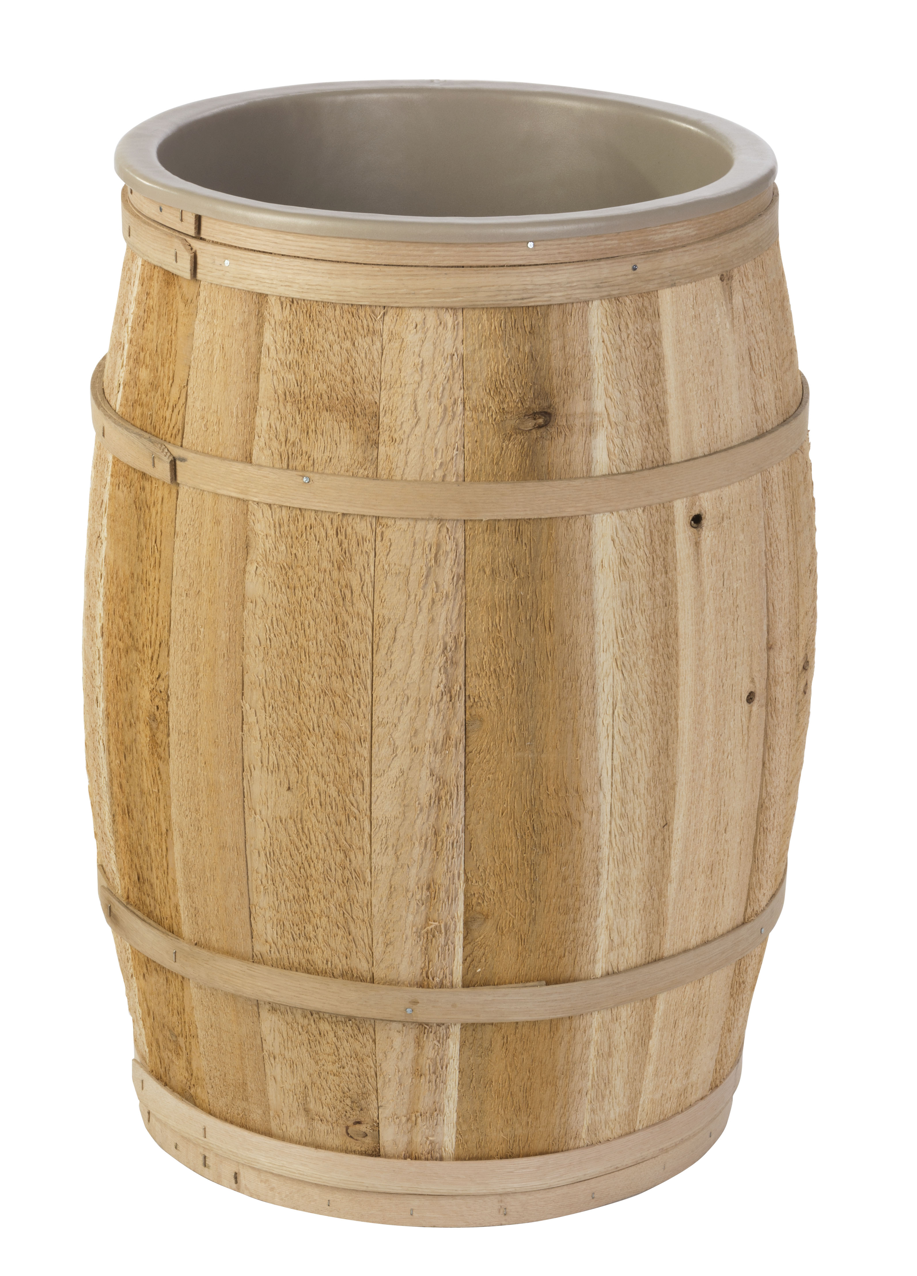 Lined Bulk Food Barrel | Natural Cedar Wood | Displays2Go