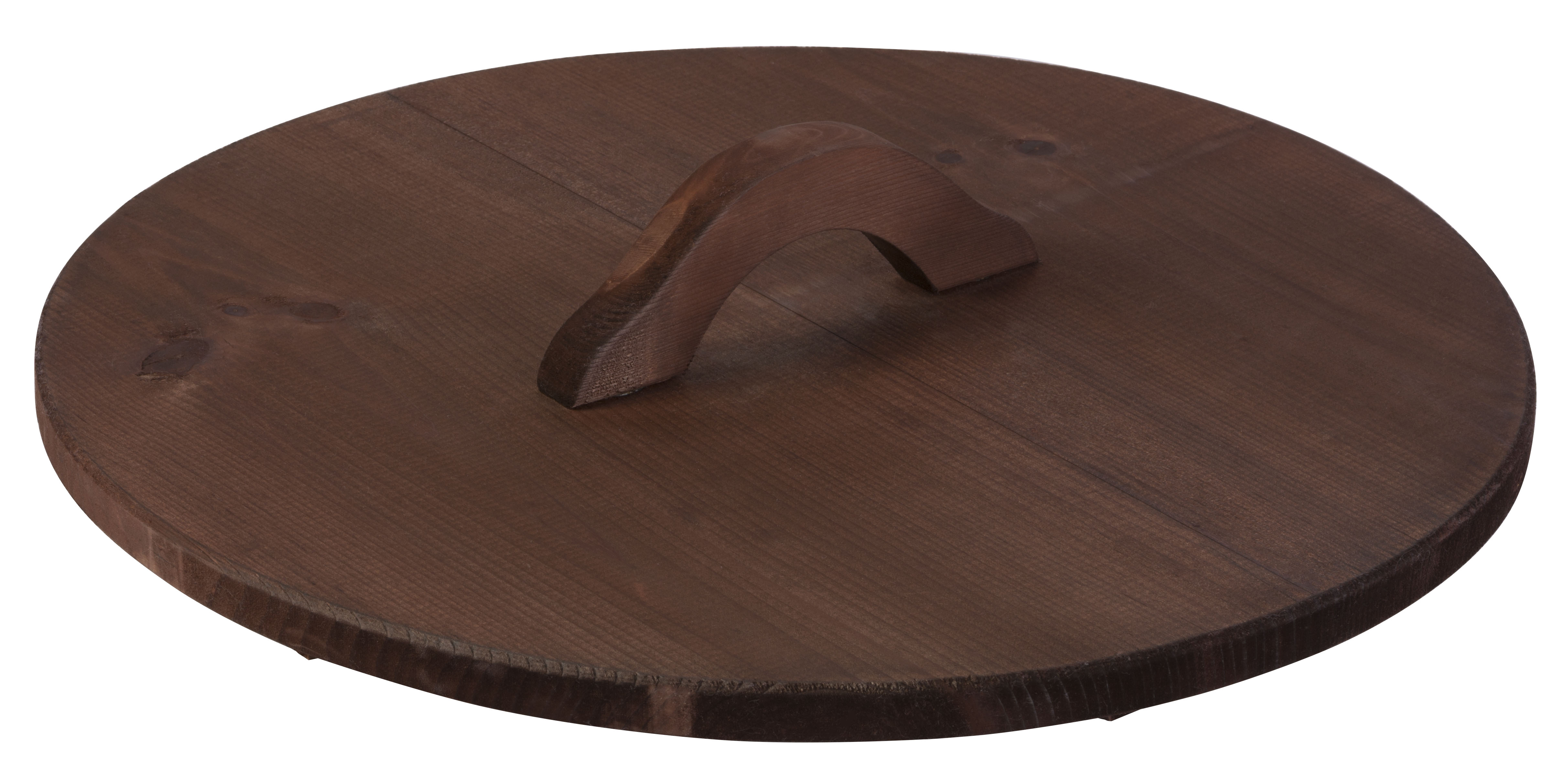 Dark Brown Wooden Lid for Maine Barrel Series | Displays2Go