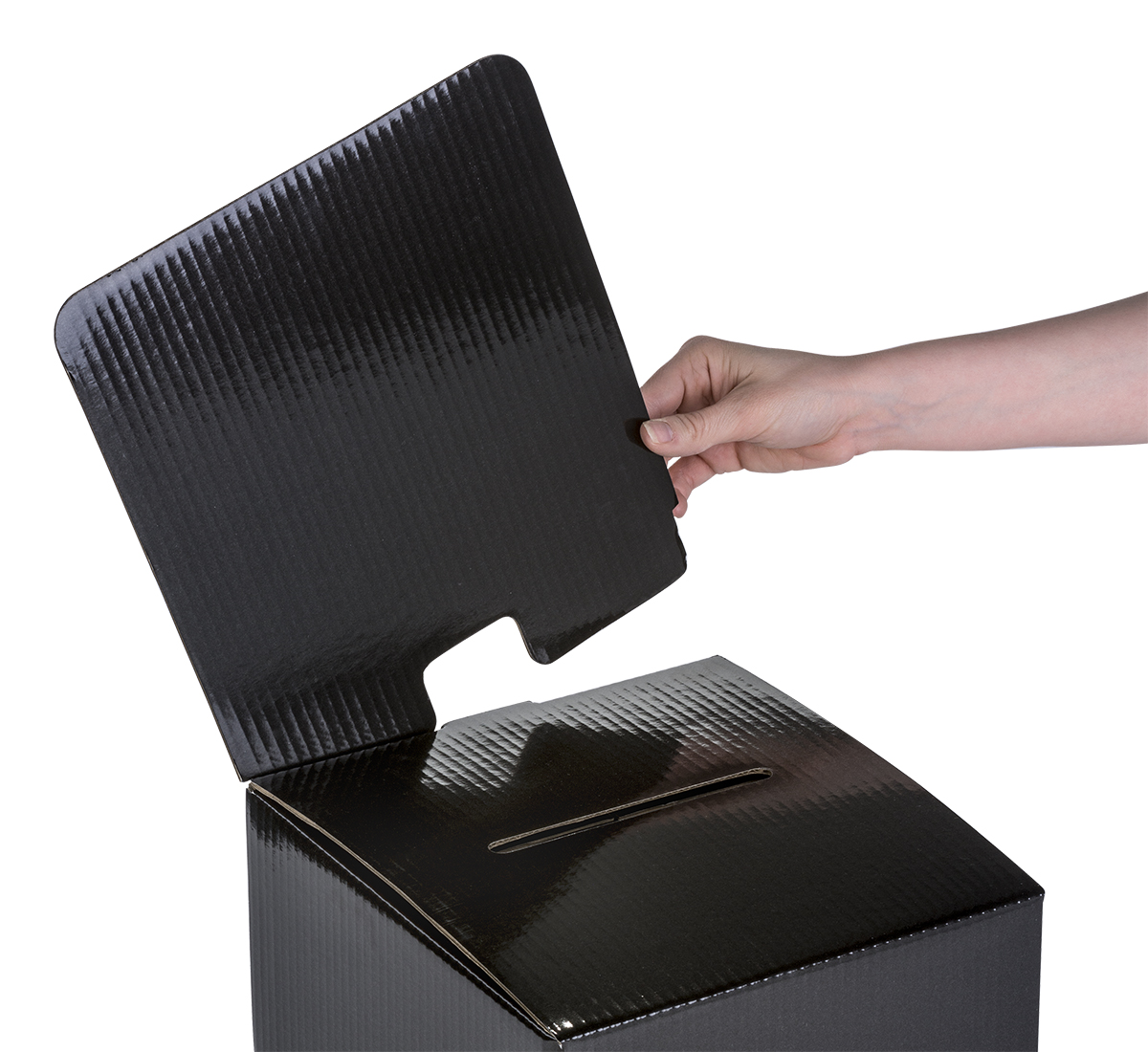 Lead Box with Side Pocket | Fold Flat Corrugated Design Header ...