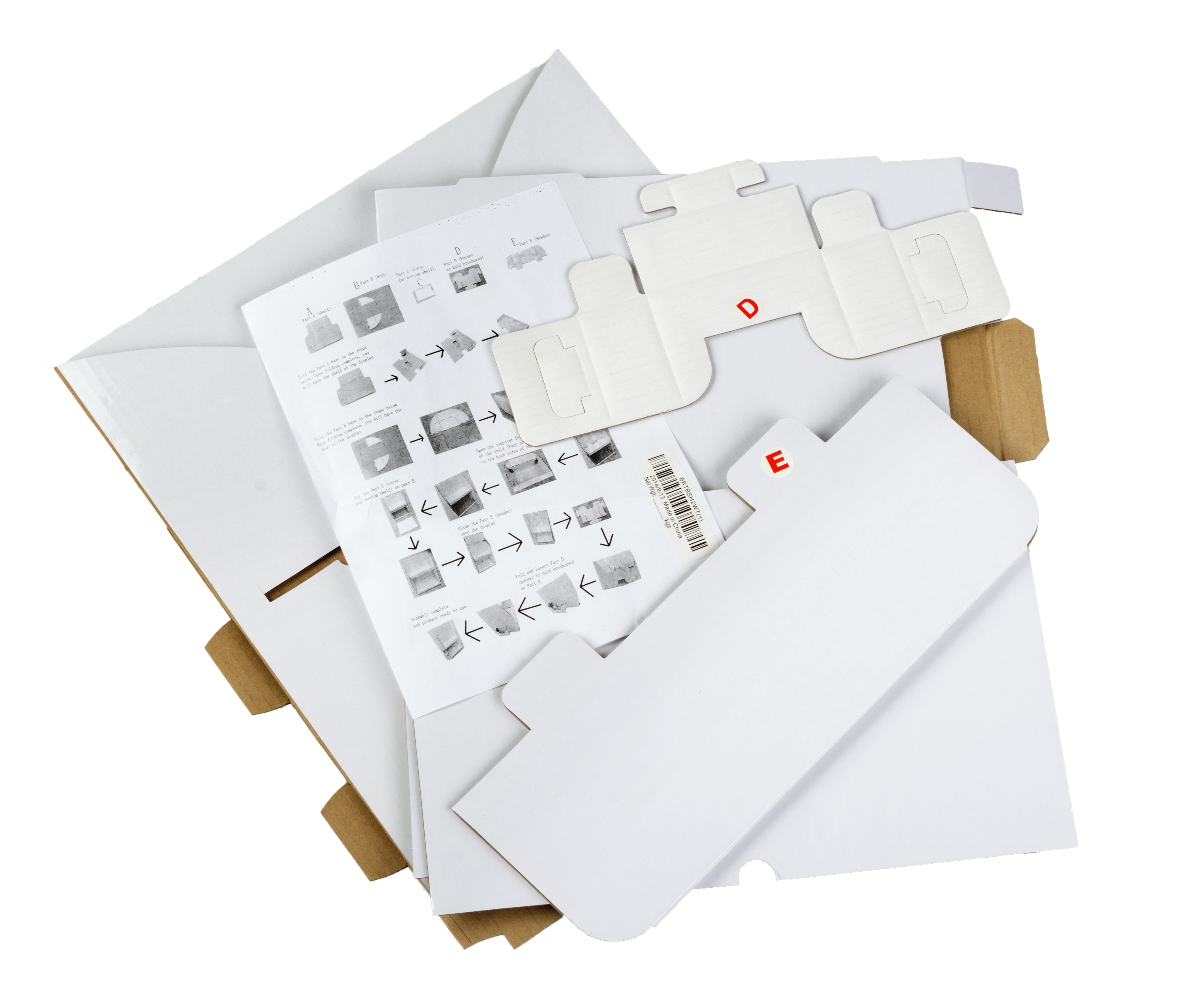 Tabletop Cardboard Display with Brochure Holder | Displays2Go