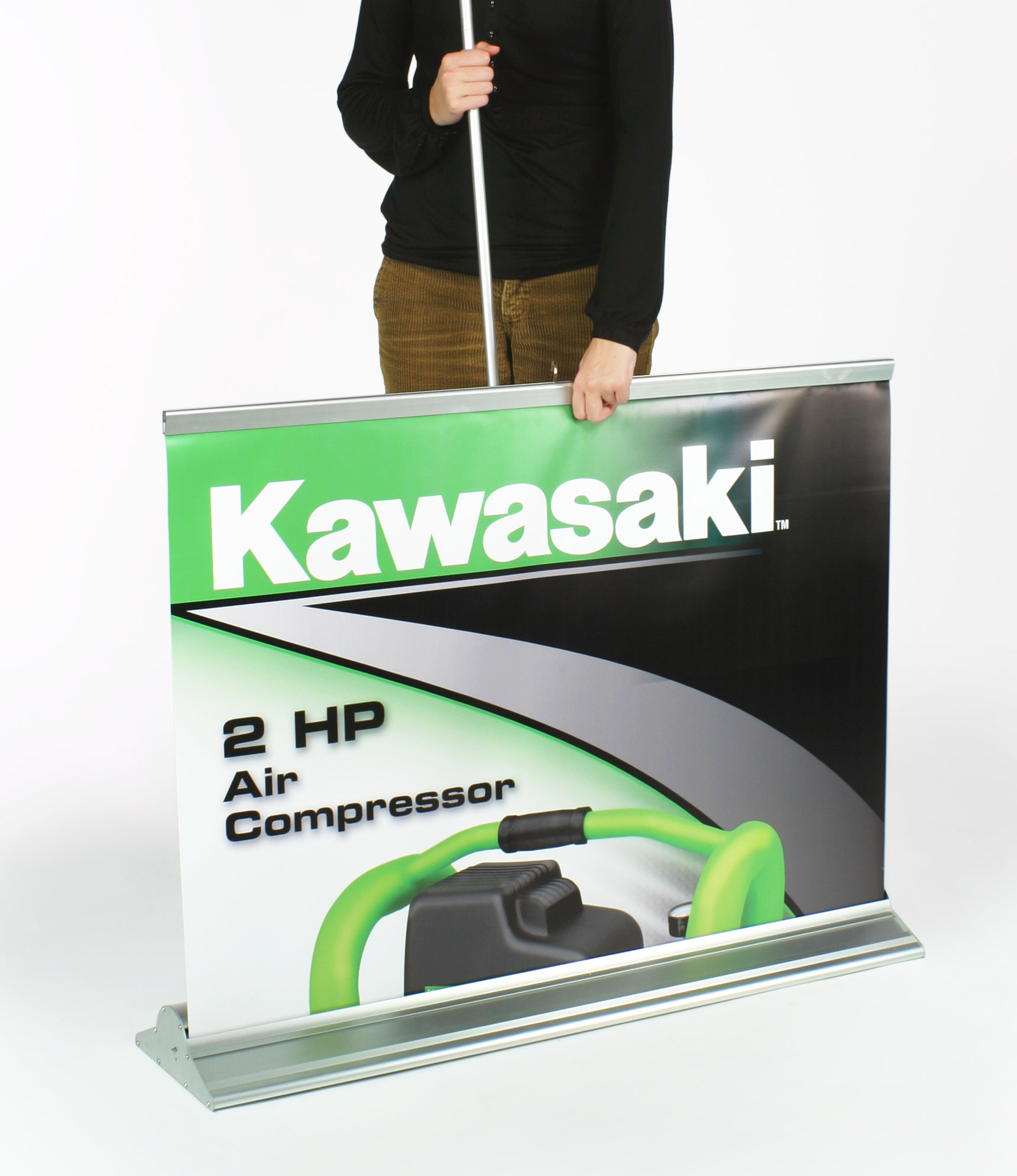 Retractable Custom Banner Stand | Vinyl Graphics & Light Included ...