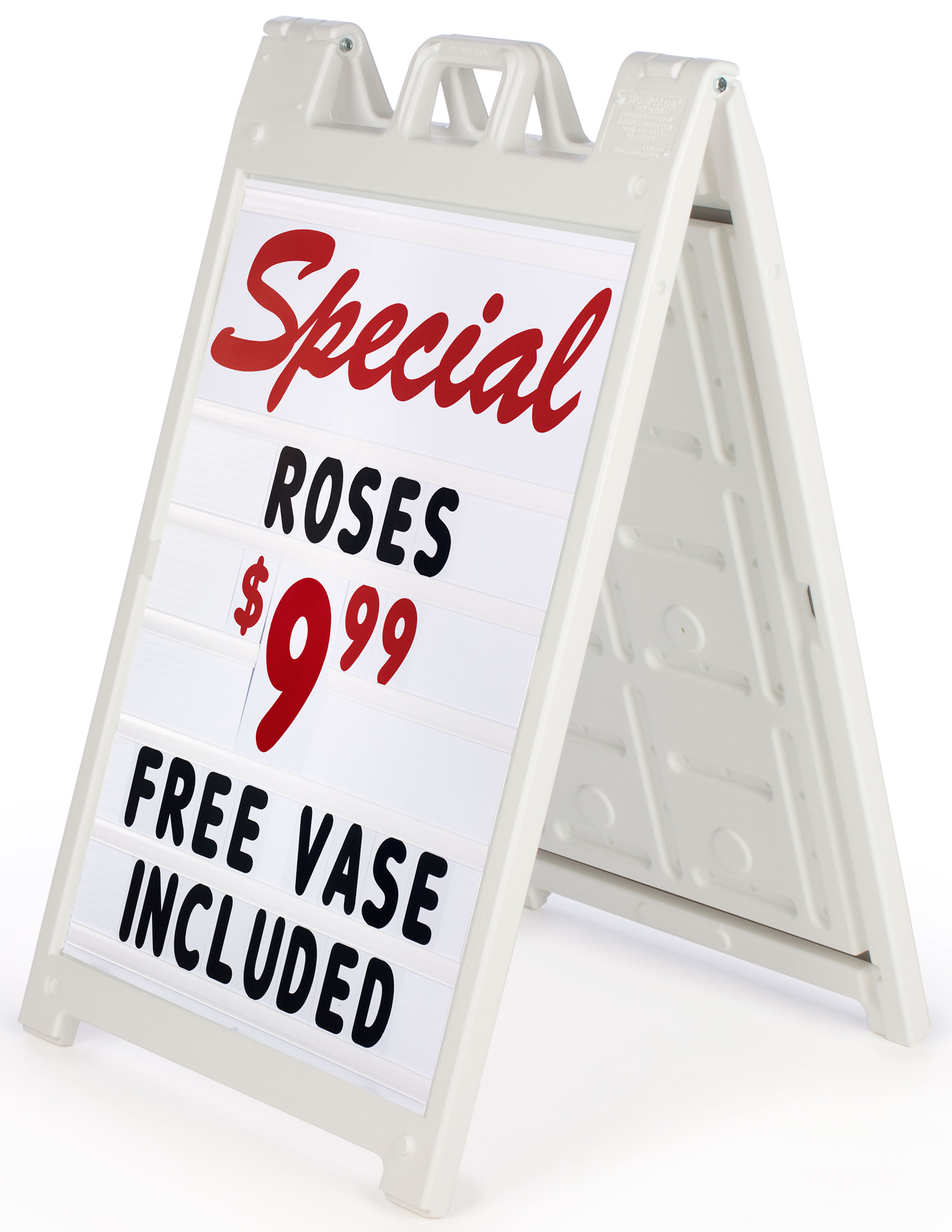 Plastic A-Frames | Polyethylene Frame With Included Letter Set ...