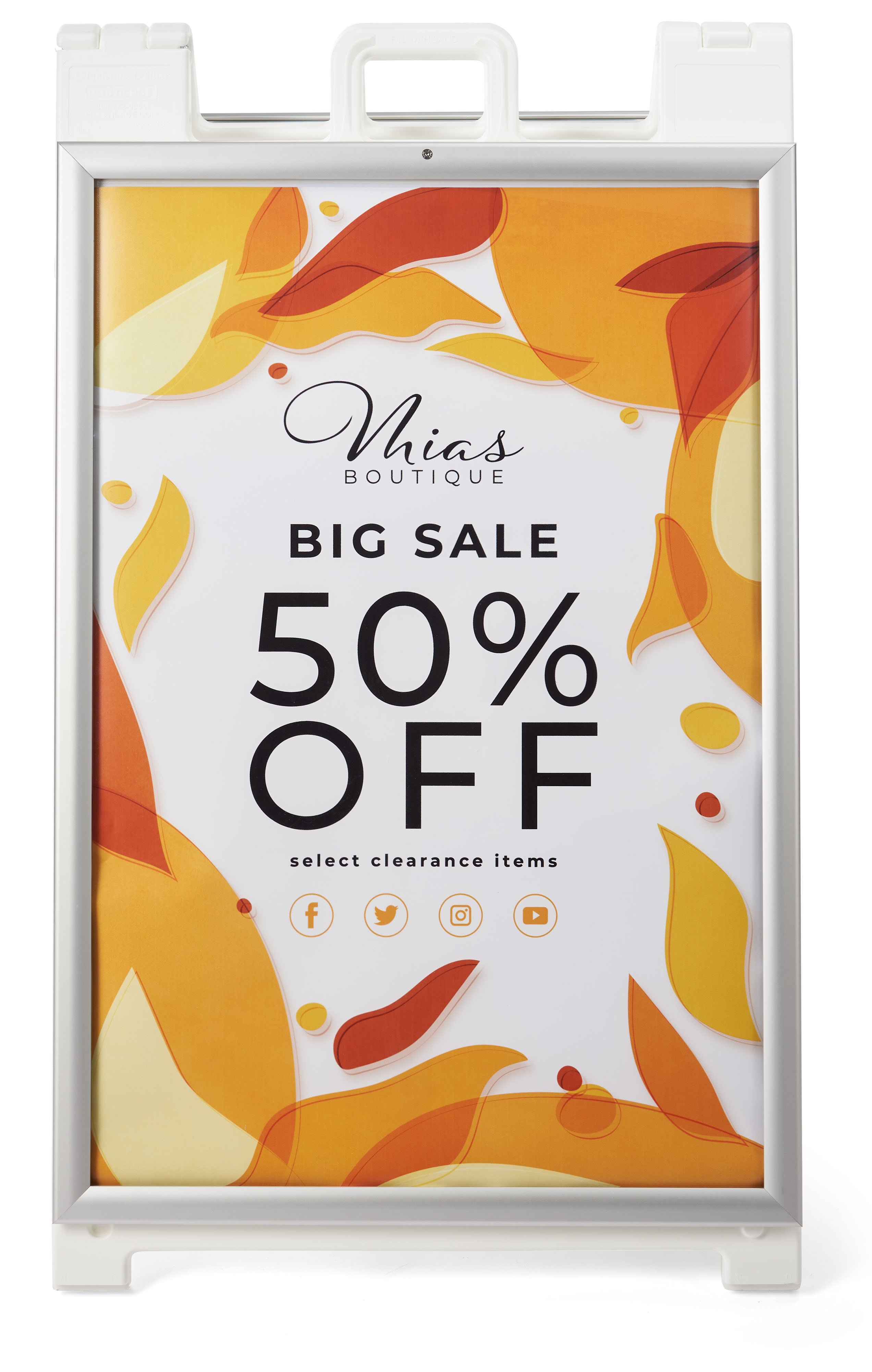 Snap Open A-Frame Sidewalk Sign | Weather Resistant Design | Displays2Go