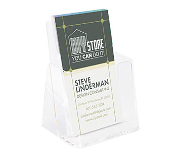 Vertical Business Card Display Business Card Display, Wood Business