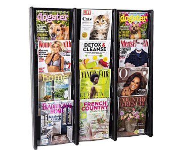 Wall Mount Literature Holders | Multi-Pocketed Brochure Racks | Displays2Go