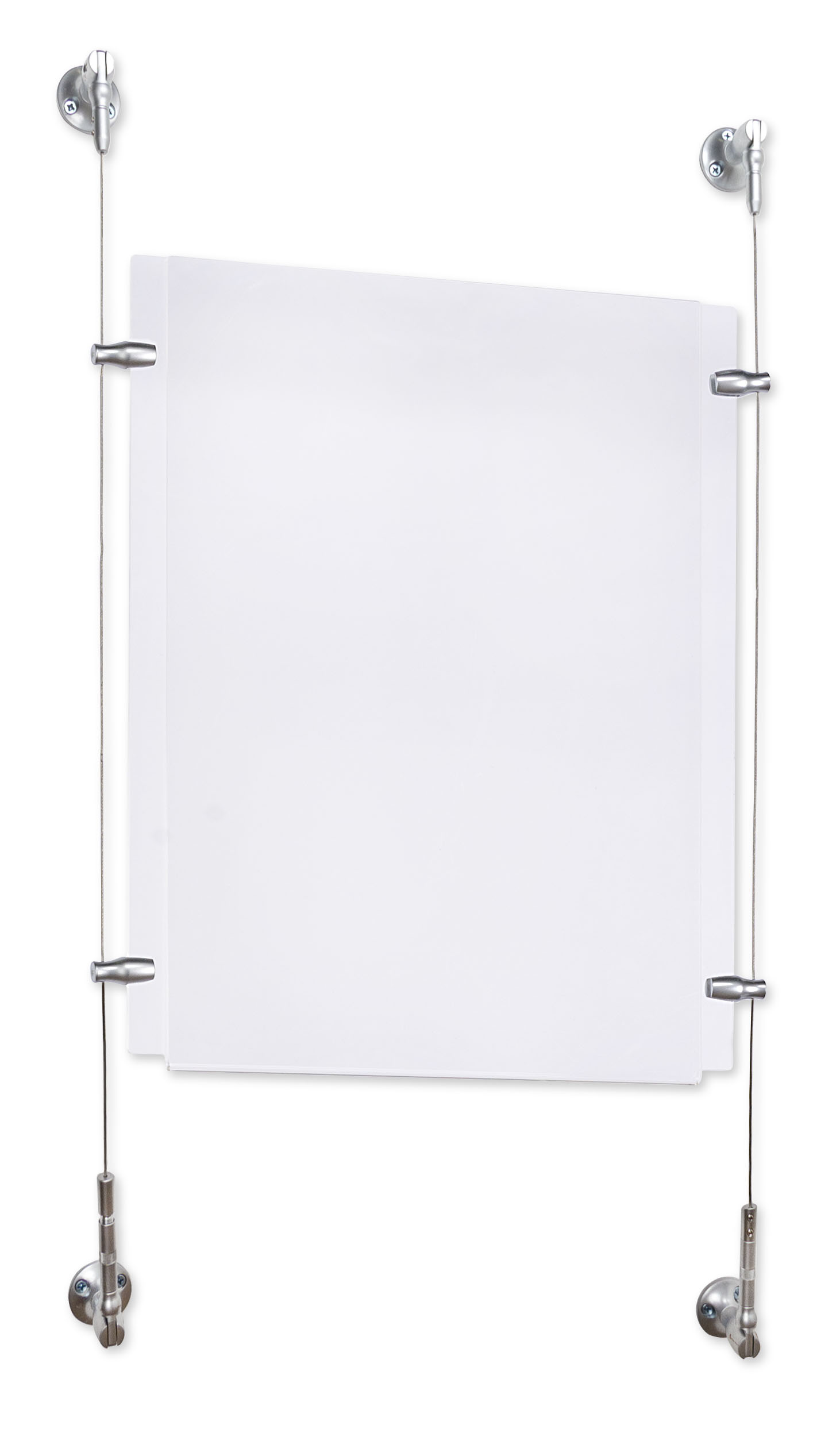 Wall Mount Poster Holder | 11 x 17 Sign Holder w/ Cable Mounting ...