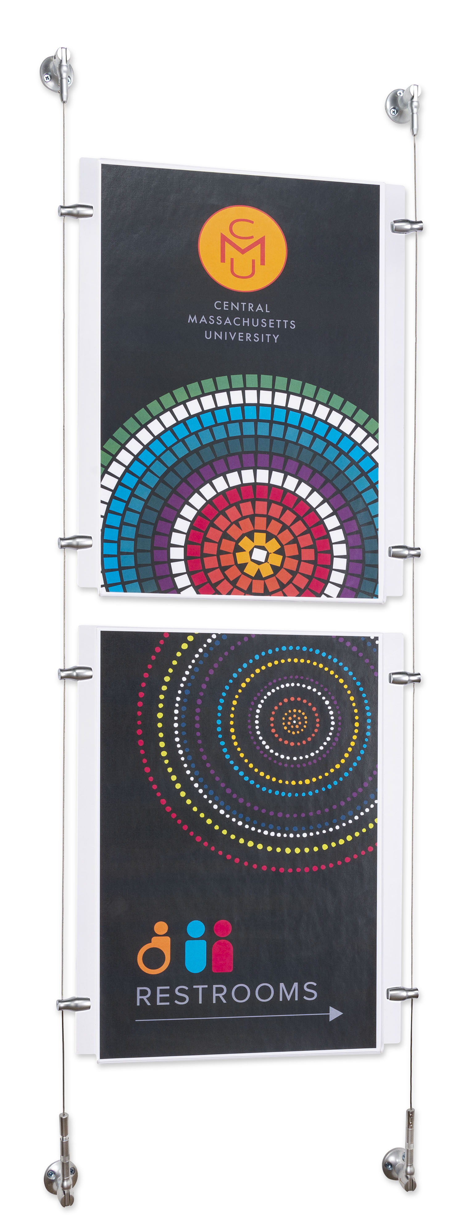 Wall Mounting Poster Signs | 2 Piece 11 x 17 Grid | Displays2Go