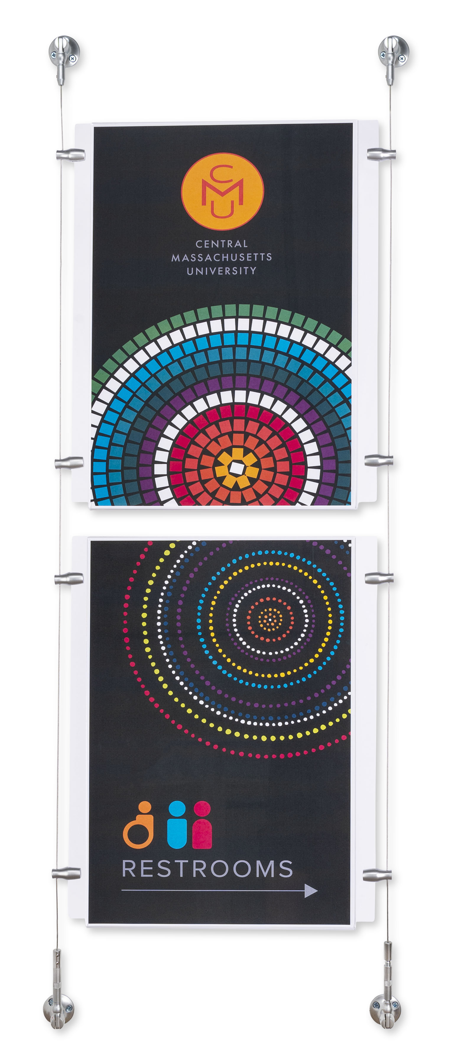 Wall Mounting Poster Signs | 2 Piece 11 x 17 Grid | Displays2Go