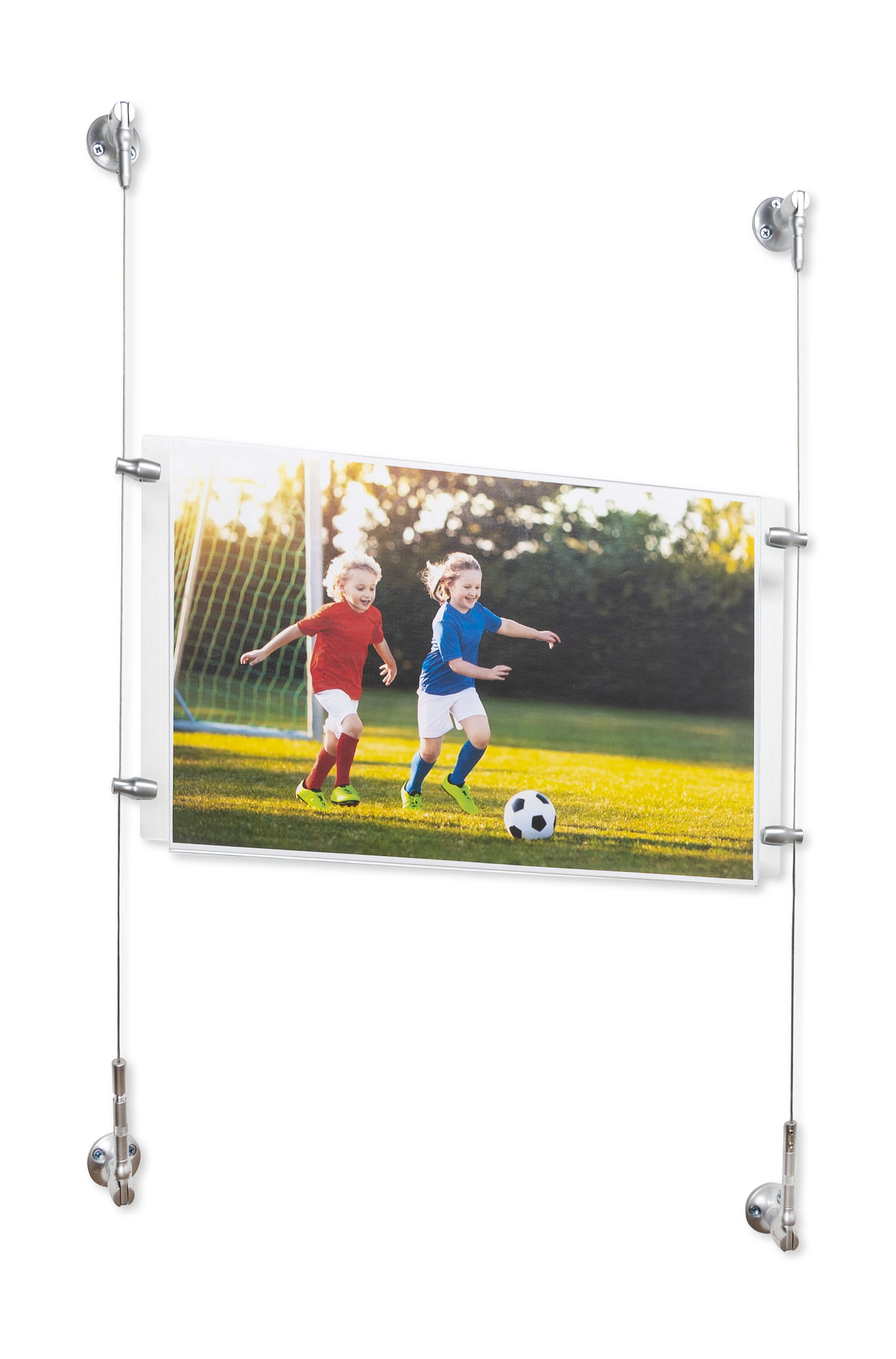 Display Hanging Systems for Cable Hung Sign Matrix Creation | Displays2Go