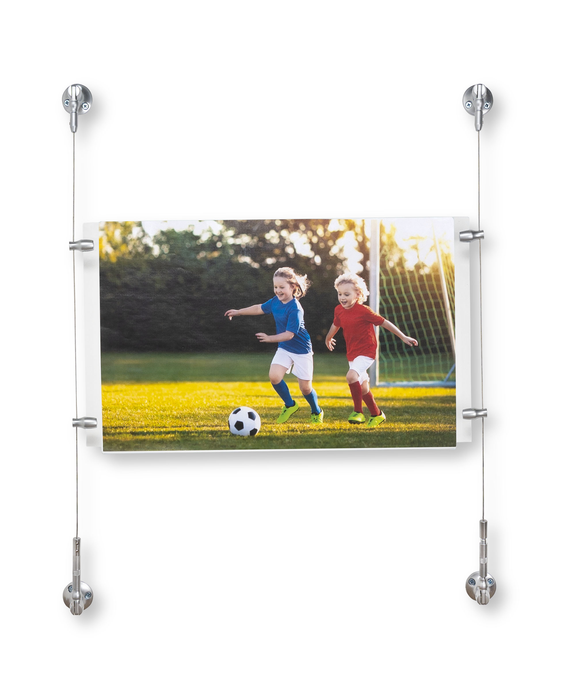 Display Hanging Systems for Cable Hung Sign Matrix Creation | Displays2Go