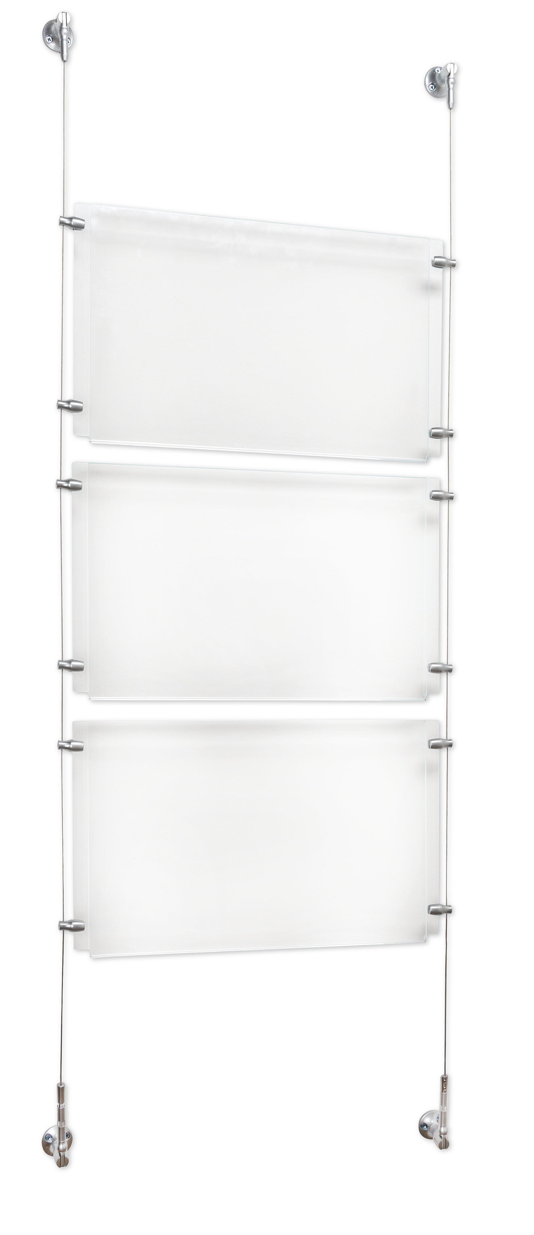 Cable Hanging Sign Systems - 1 x 3 Sign Matrix | Displays2Go