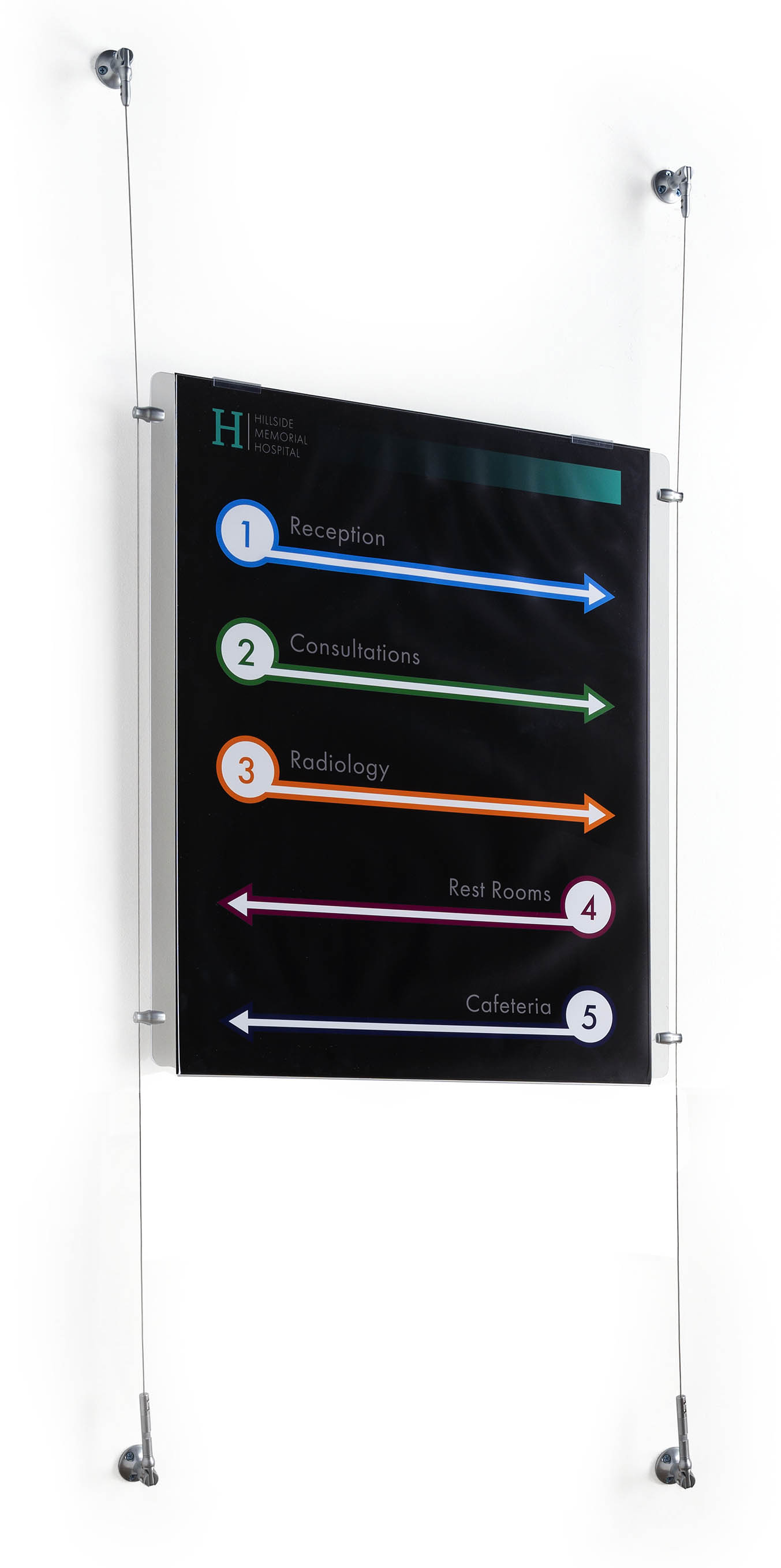 Wall Mounting Poster Signage - Single Frame Cable System | Displays2Go