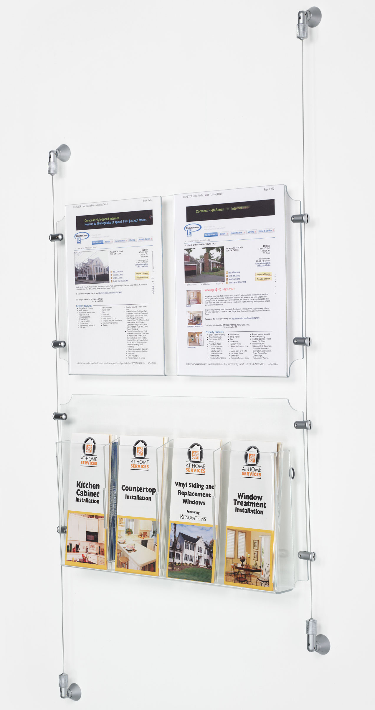8.5 x 11 Cable Suspension Frame Kit | Displays2Go