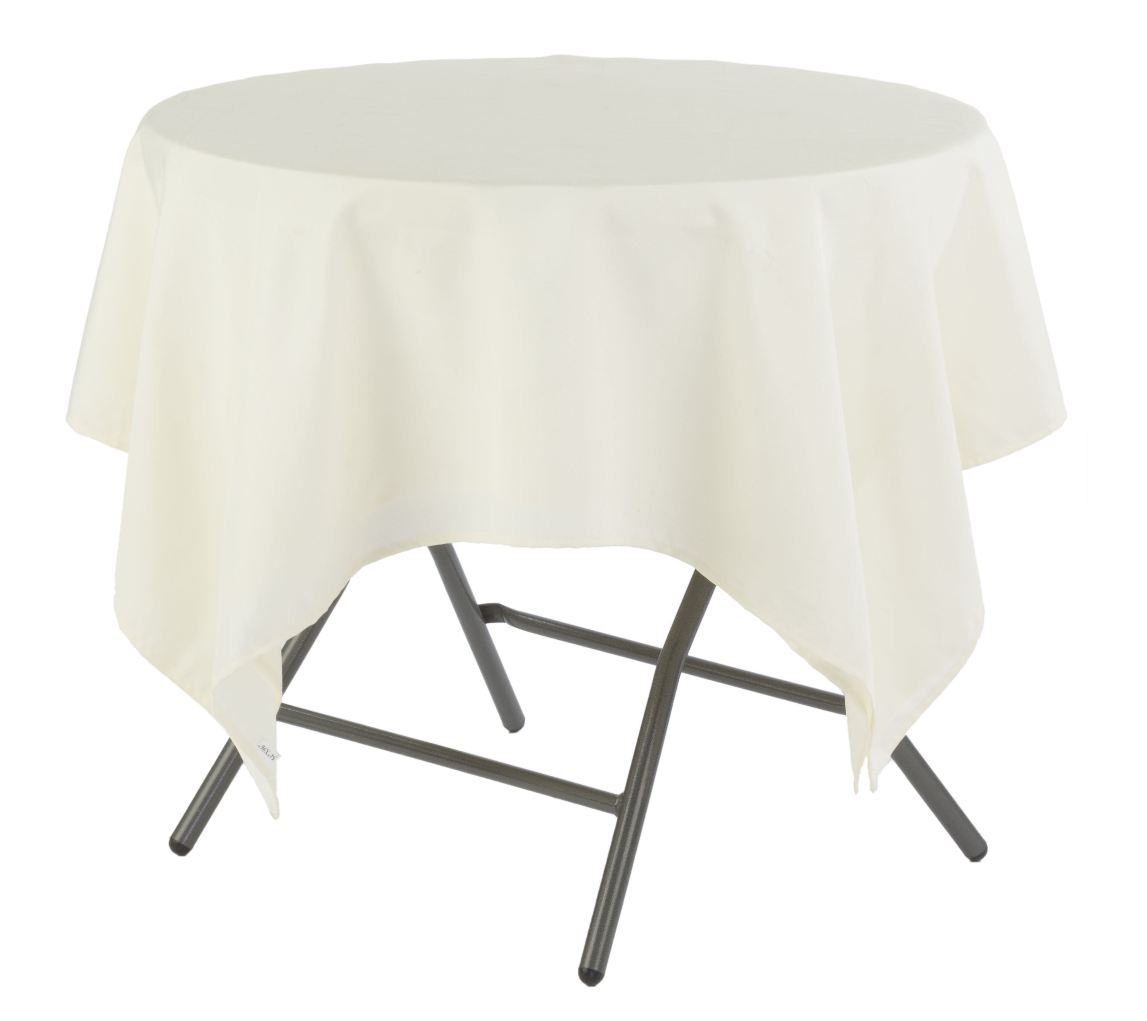 Folding Café Table | Round White Tabletop | Displays2Go