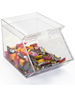 Store Bin for Bulk | Retail Merchandising Container w/ Sliding Door