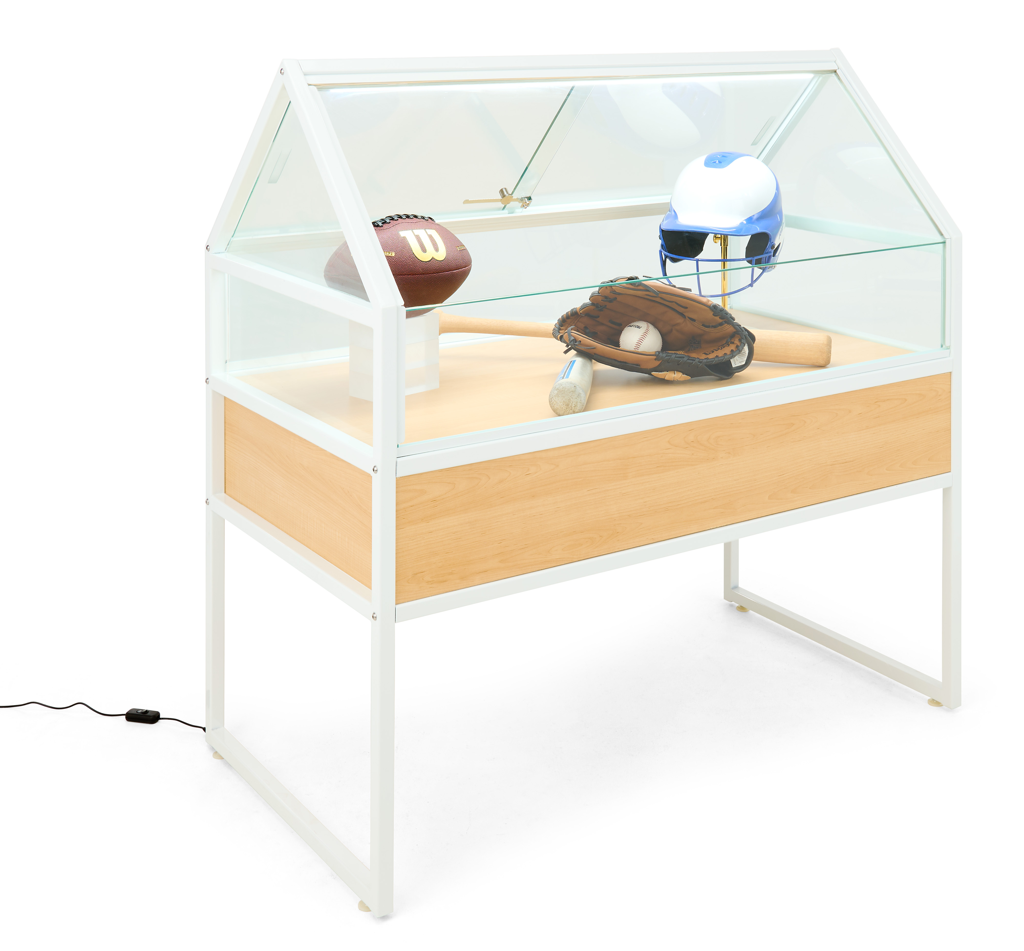 Table Showcase Display | Illuminated Interior | Displays2Go