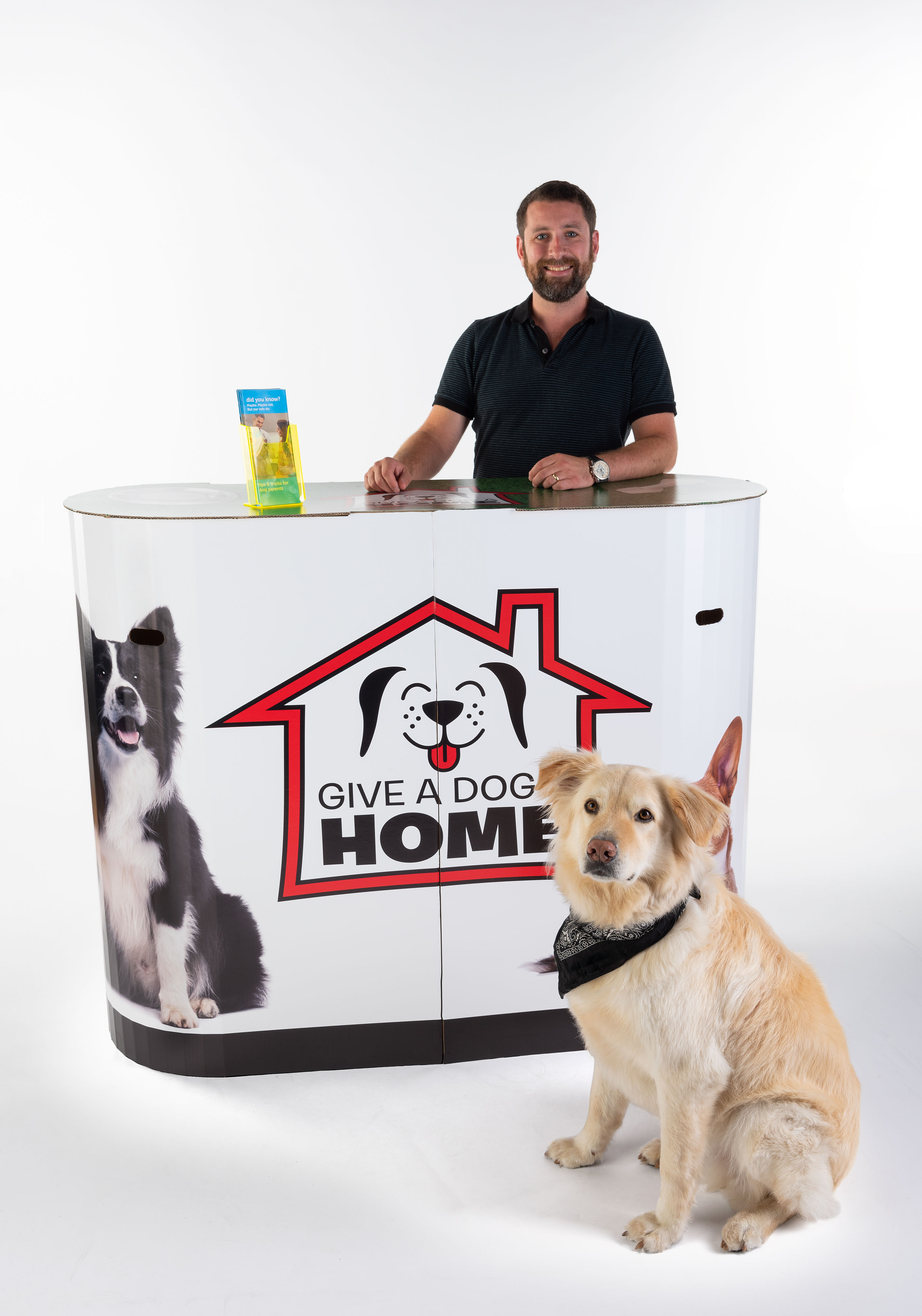 Portable Cardboard Booth Display Counter | Custom Graphics | Displays2Go