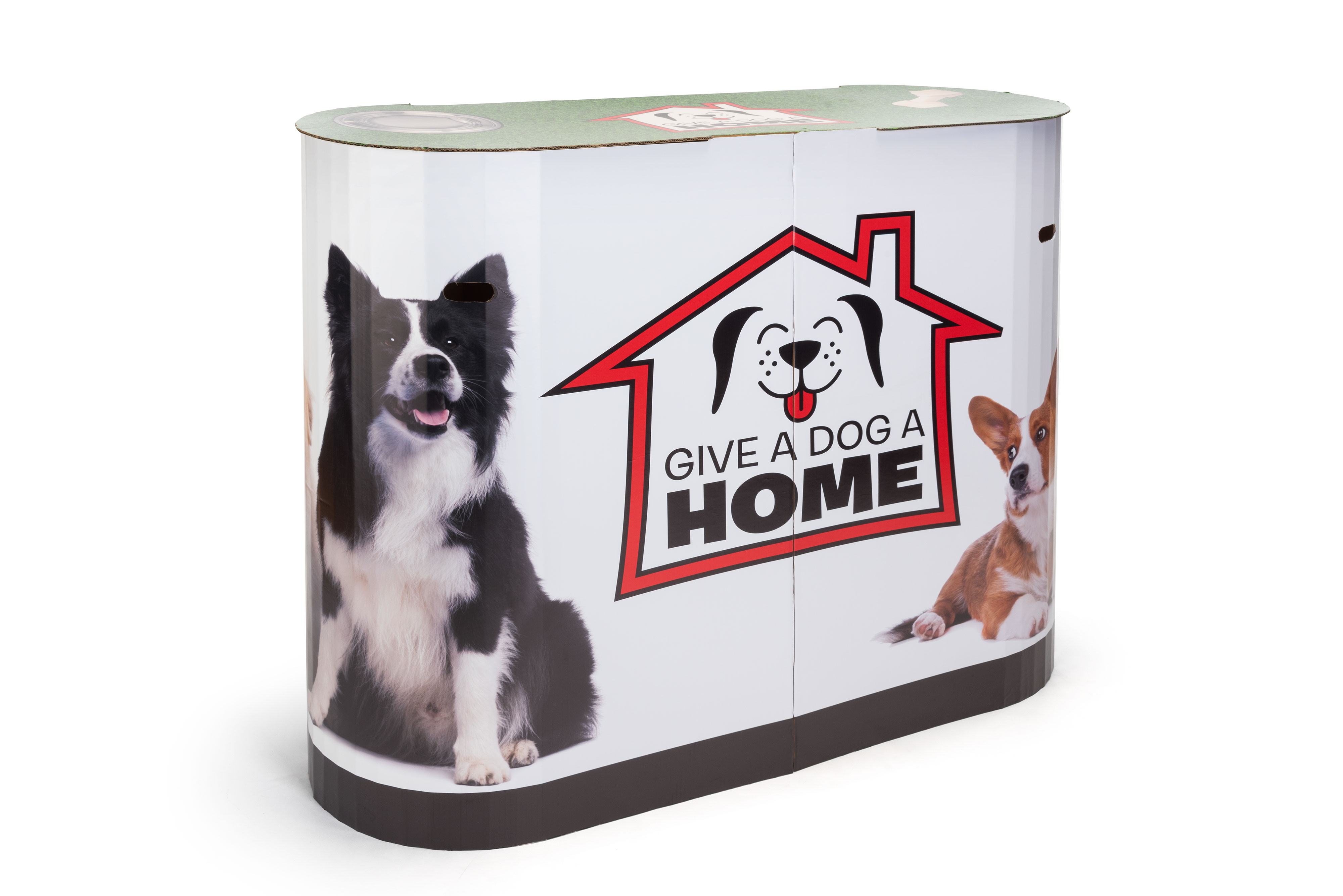 Portable Cardboard Booth Display Counter | Custom Graphics | Displays2Go