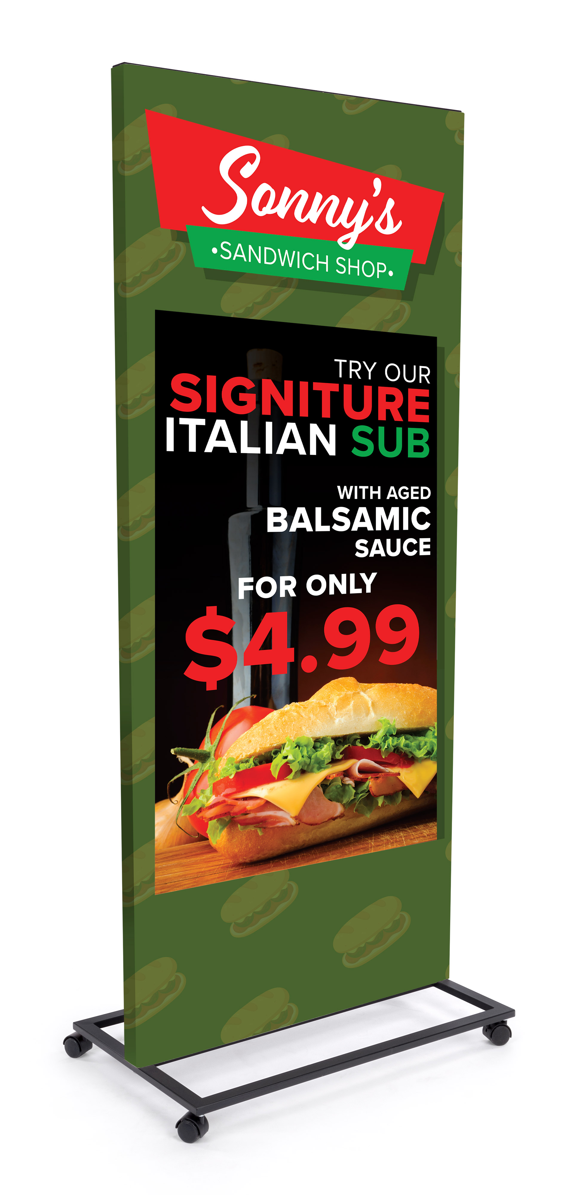 Floor Stand with Cardboard Sign Display | UV Custom Printing | Displays2Go