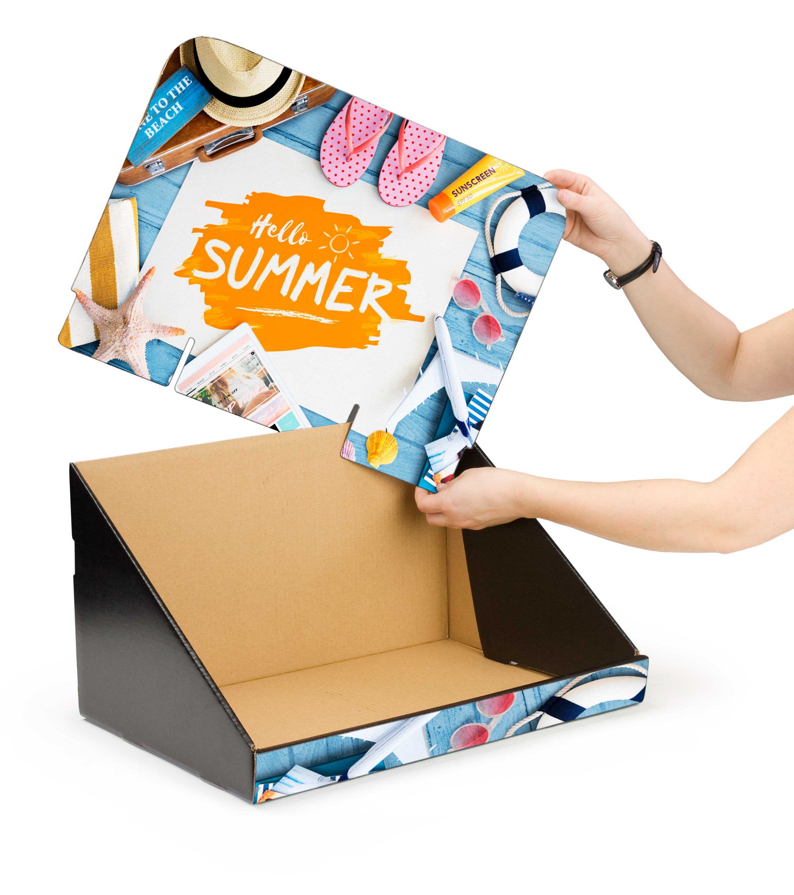 Custom Corrugated Counter Display | Full-Color Graphics | Displays2Go