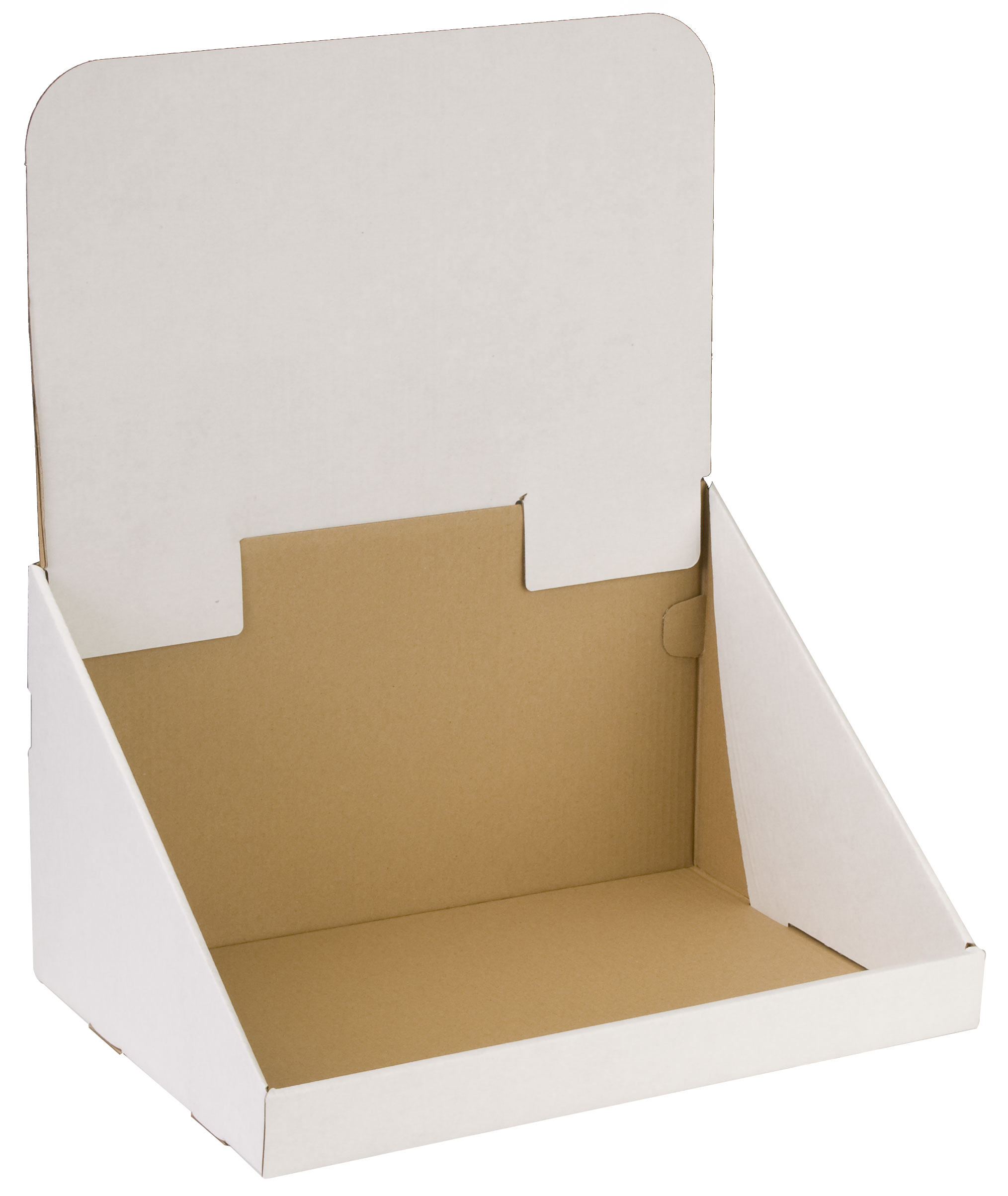 Oversize Cardboard Countertop Bin 22.375"h White Counter Display ...