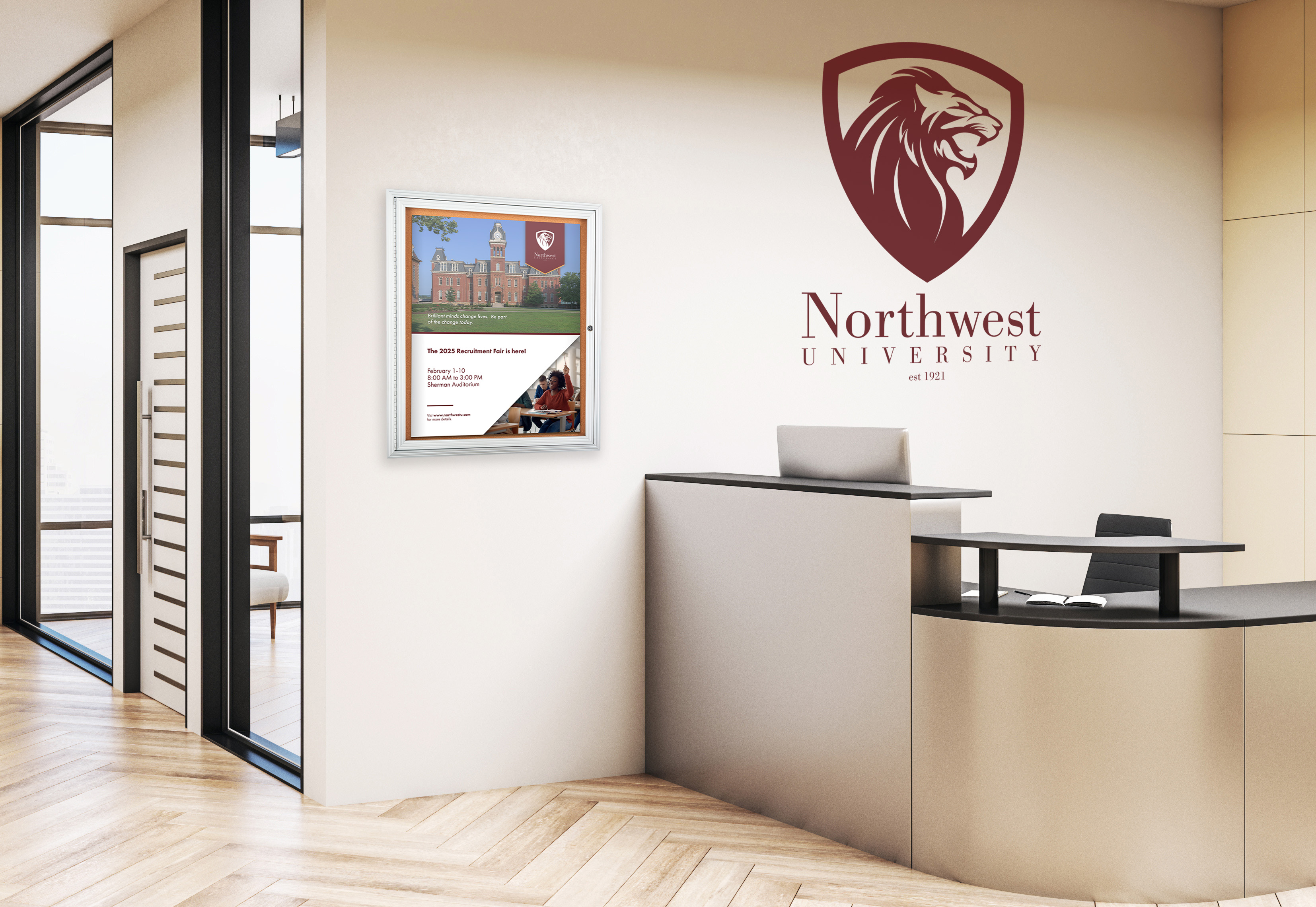 Enclosed Aluminum Bulletin Board | Two Sizes Available | Displays2Go